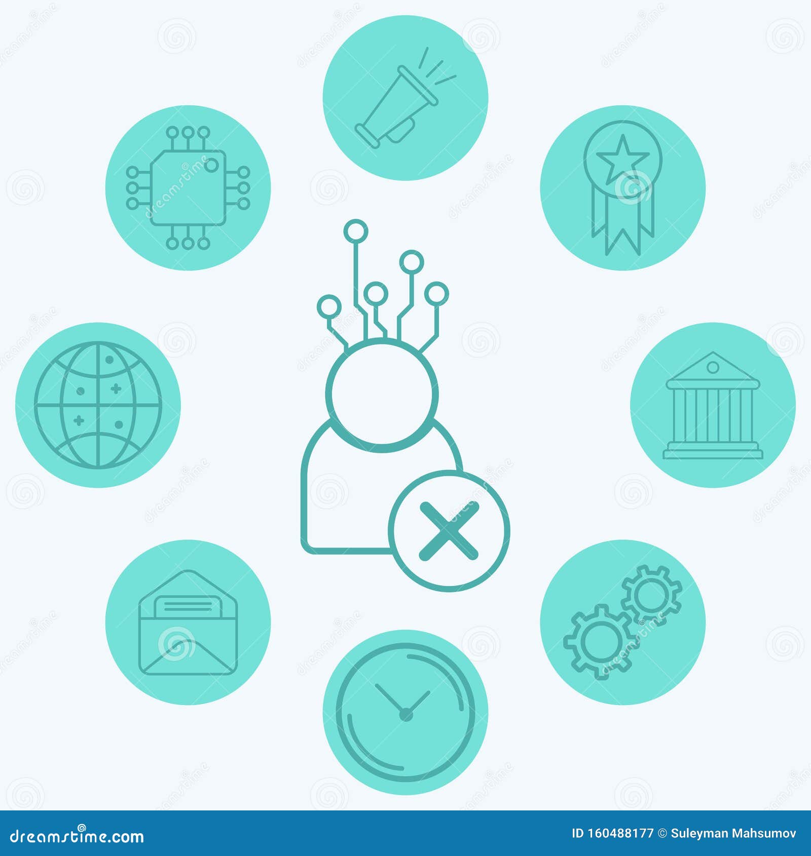 Administration Vector Icon Sign Symbol Stock Illustration ...