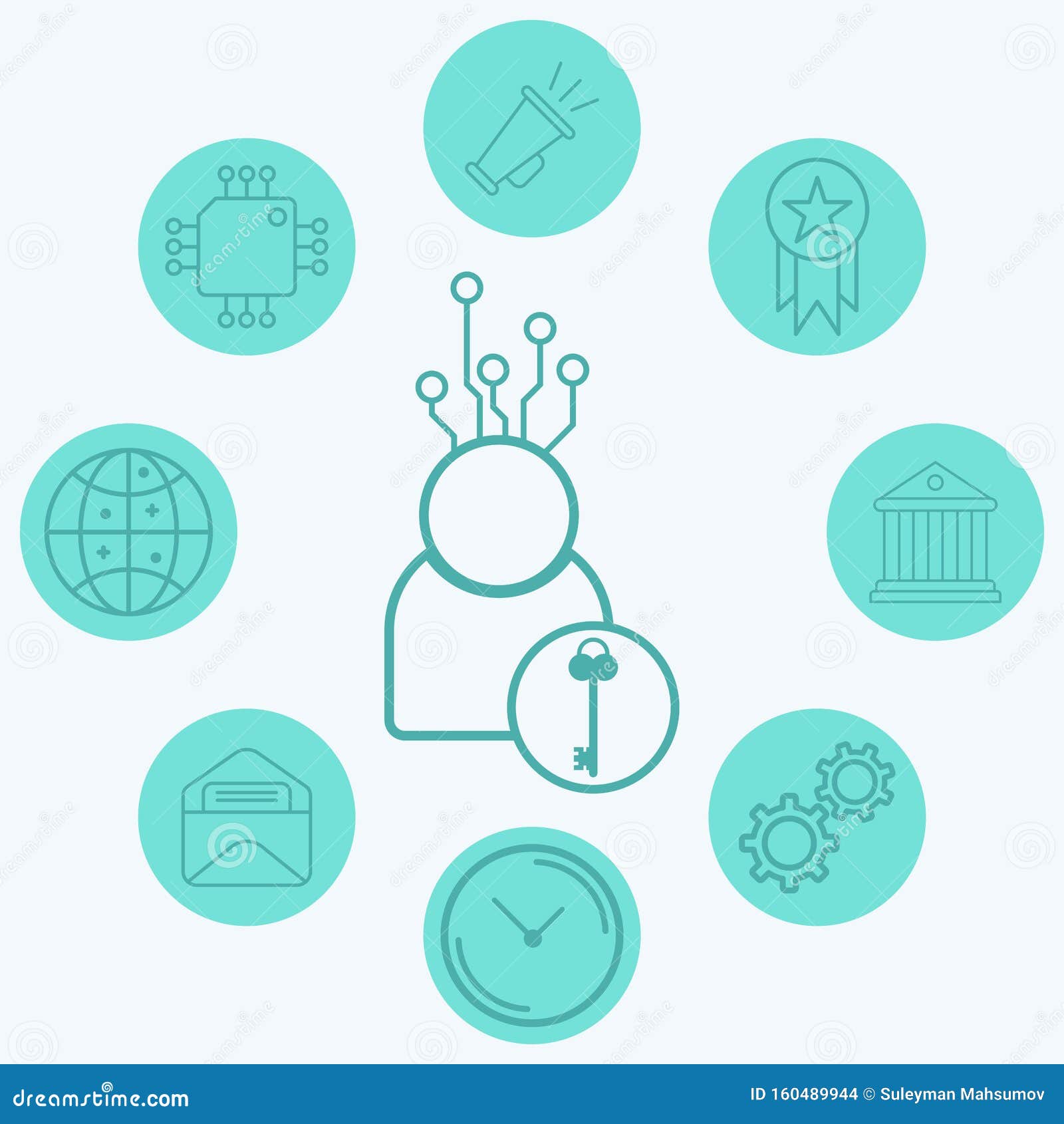 Administration Vector Icon Sign Symbol Stock Illustration ...