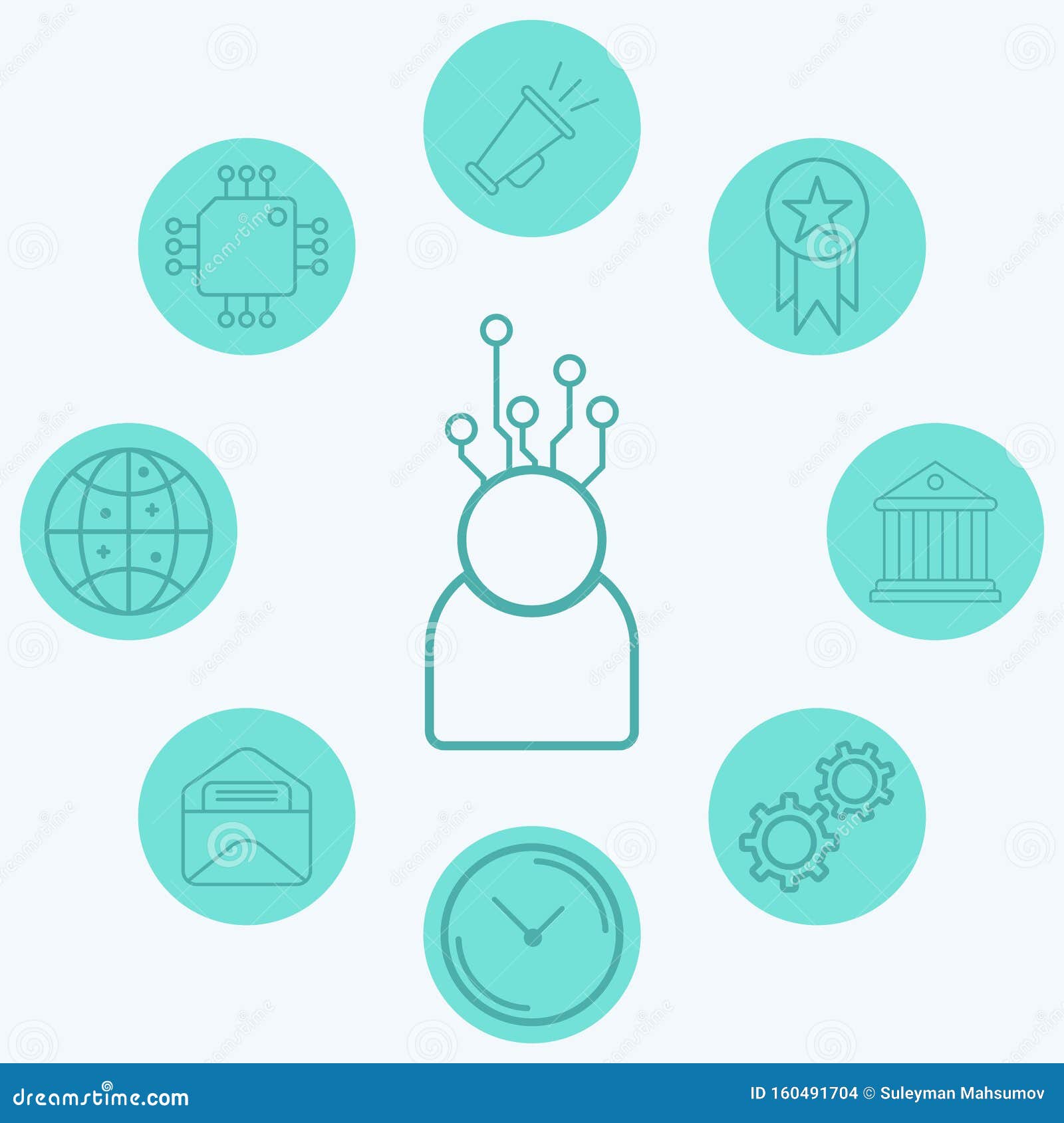 Administration Vector Icon Sign Symbol Stock Illustration ...