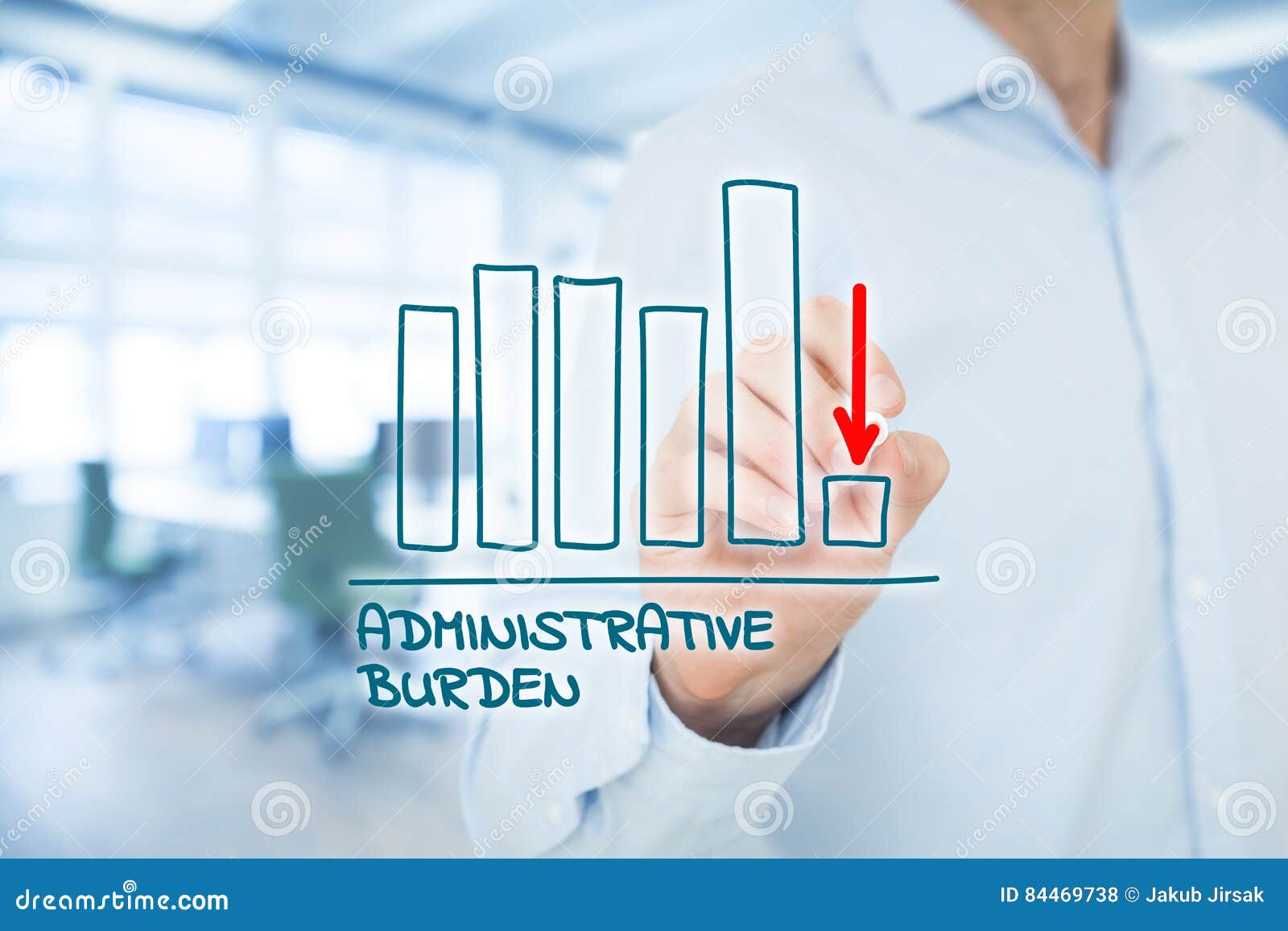 Administrative Burden Reduction Stock Photo - Image of blue ...