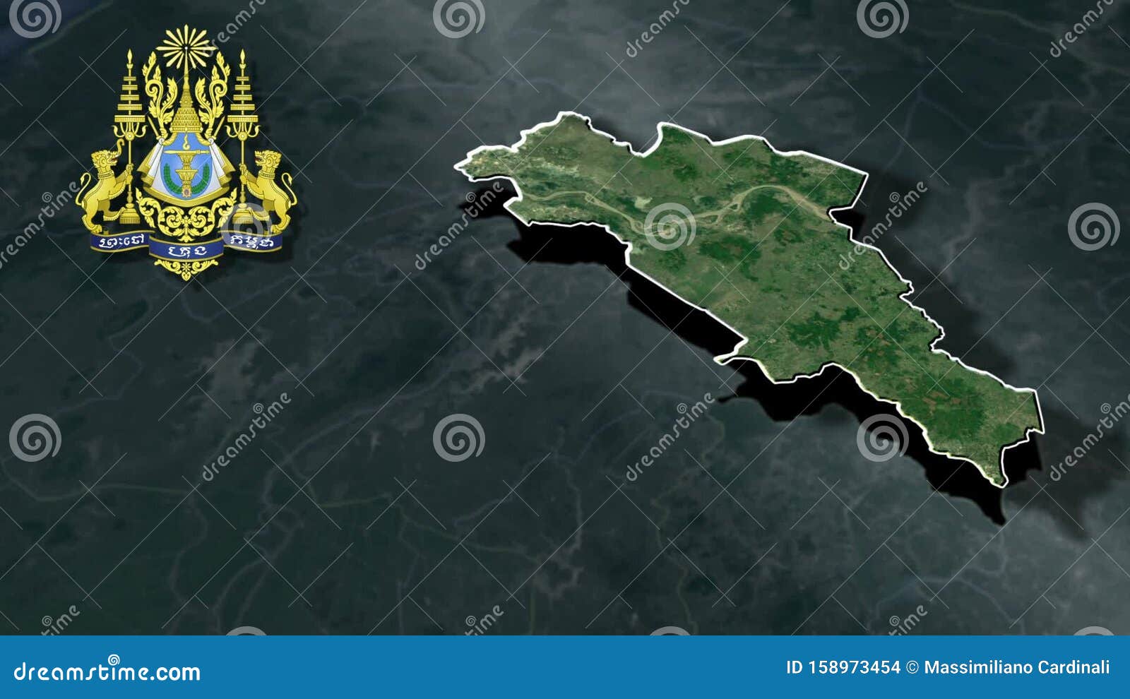 Kampong Cham - Physical Map of the Globe Animation Map Stock Footage ...