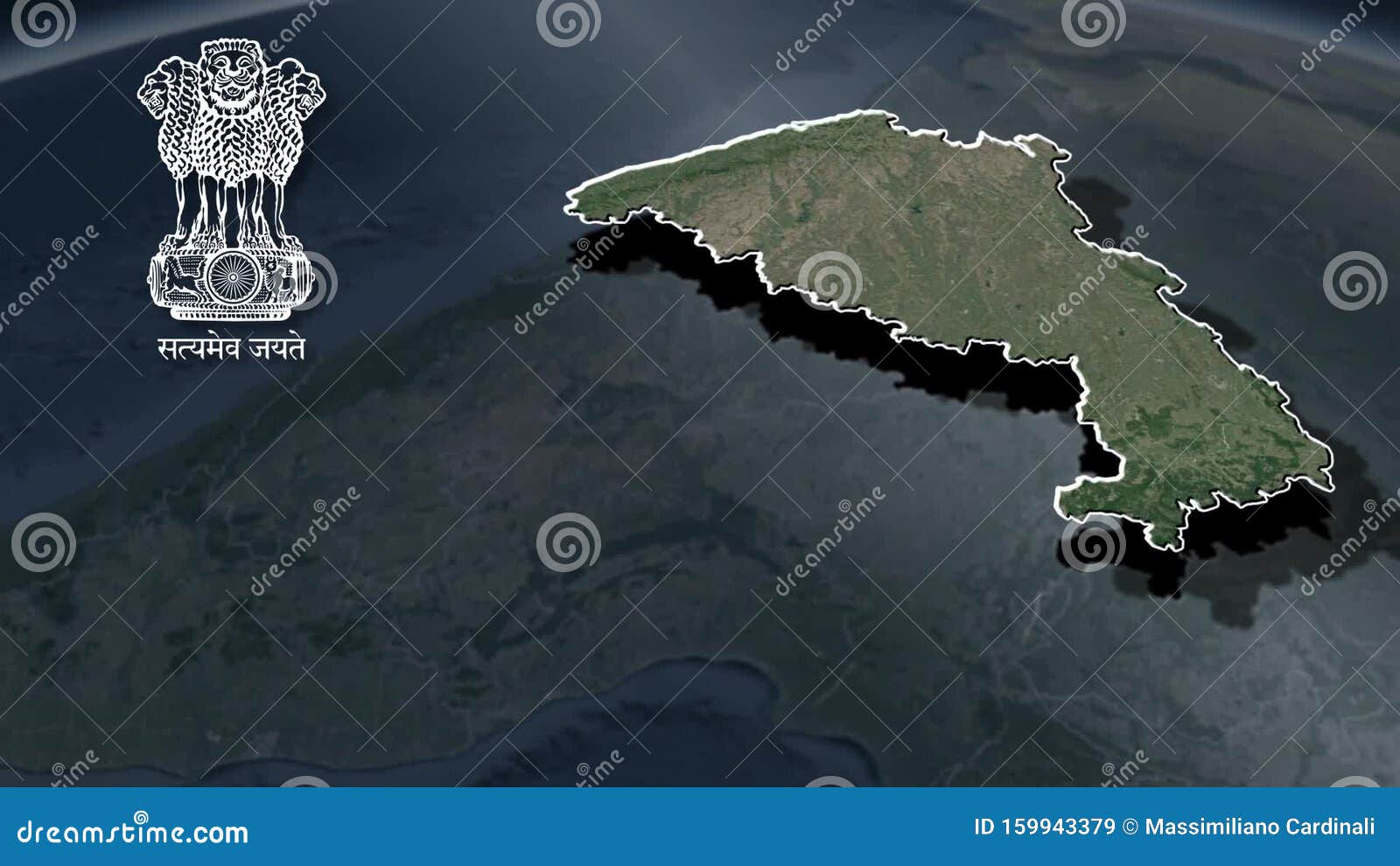 Maharashtra - Physical Map of the Globe Animation Map Stock Video ...