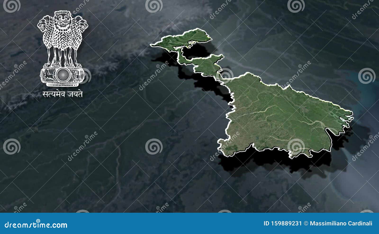 West Bengal - Physical Map of the Globe Animation Map Stock Video ...