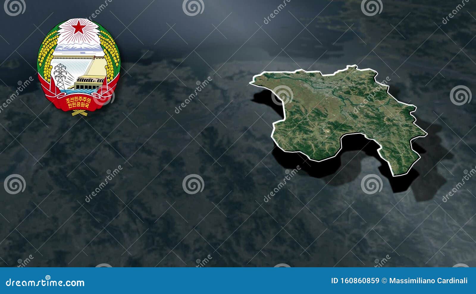 Pyongyang - Physical Map of the Globe Animation Map Stock Video - Video ...