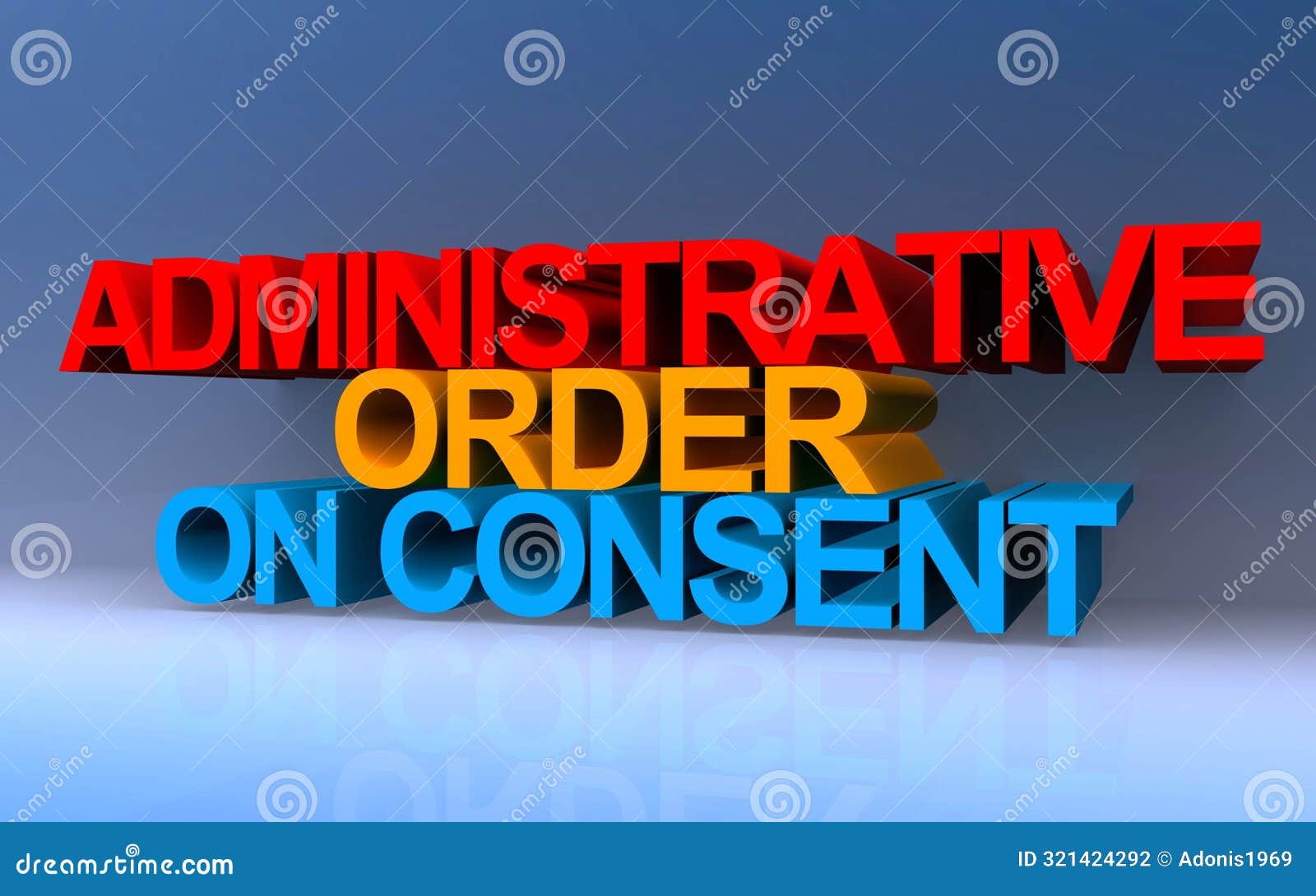 Administrative Order on Consent on Blue Stock Illustration ...