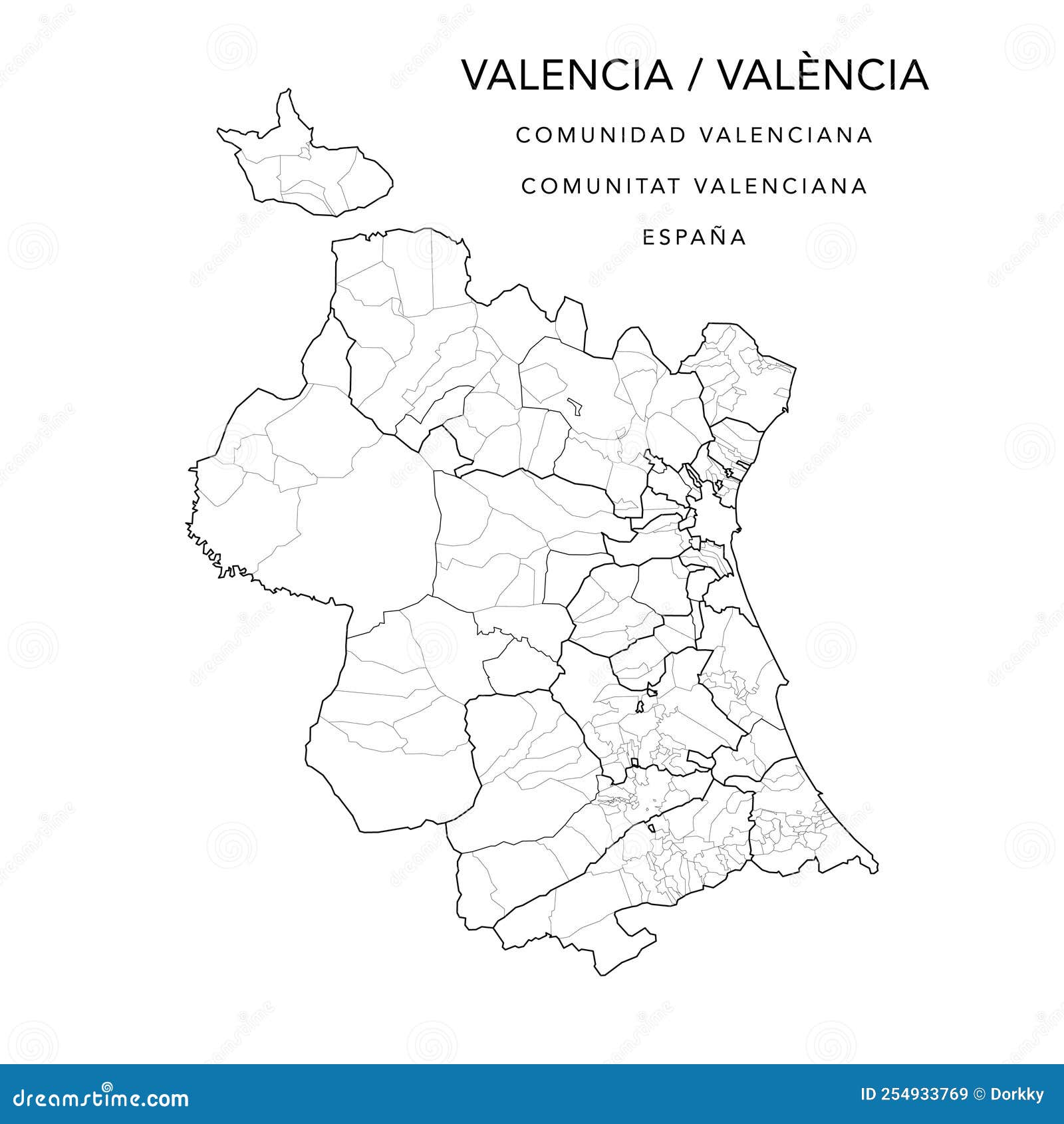 Province Of Valencia Kingdom Of Spain, Autonomous Valencian Community ...