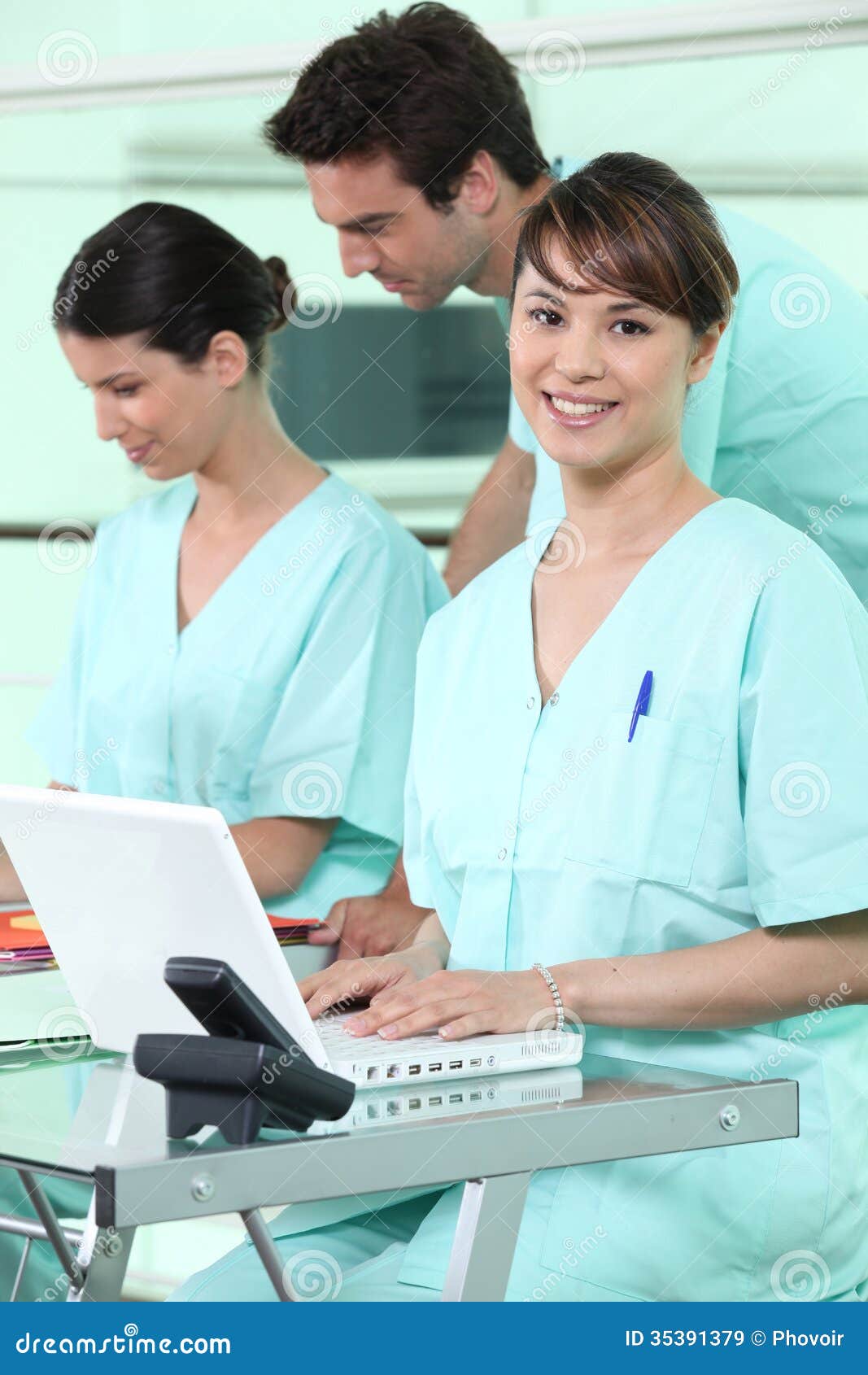Administrative Work in Hospital Stock Image - Image of sanitation ...