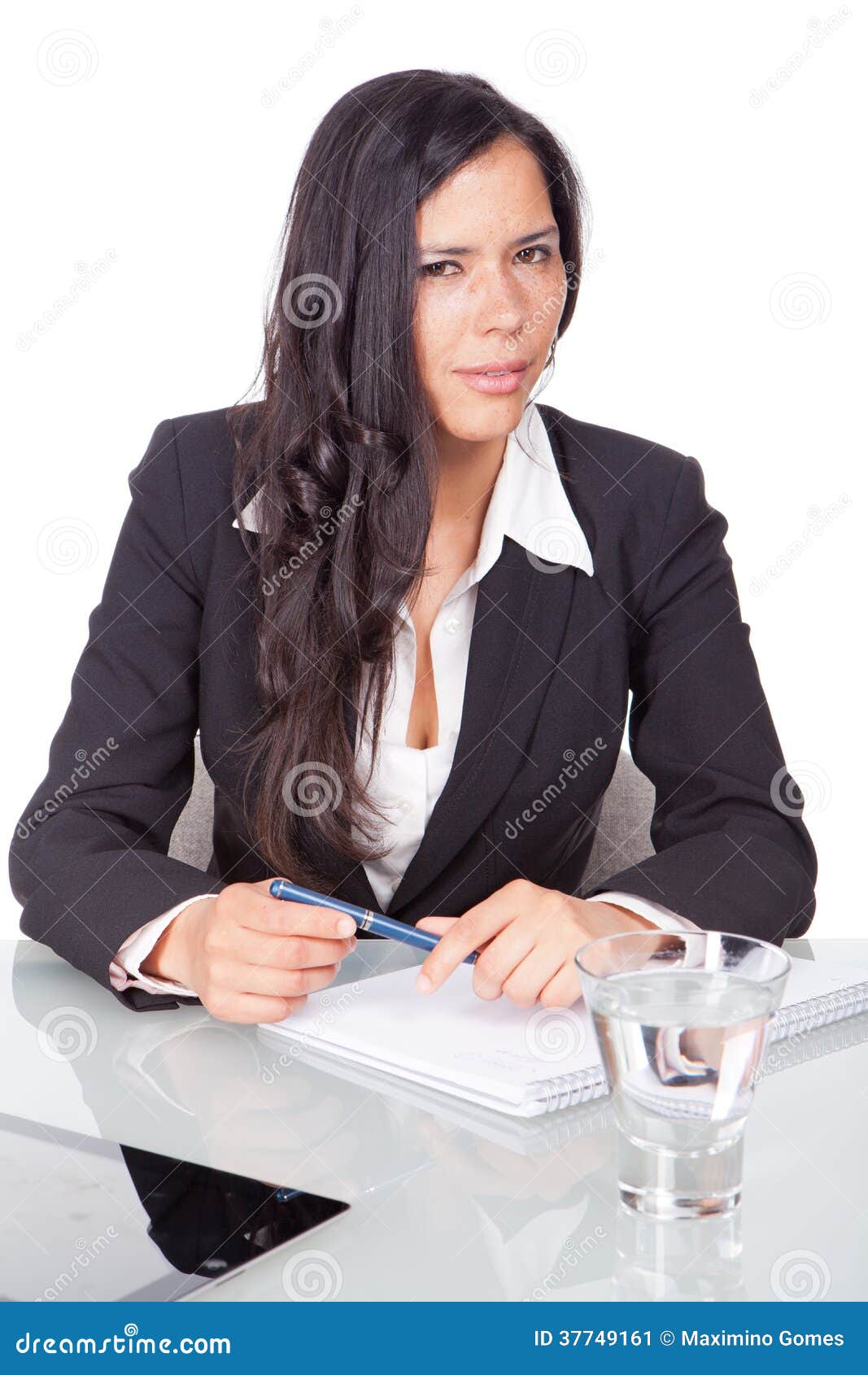 Administrative young woman stock image. Image of modern - 37749161