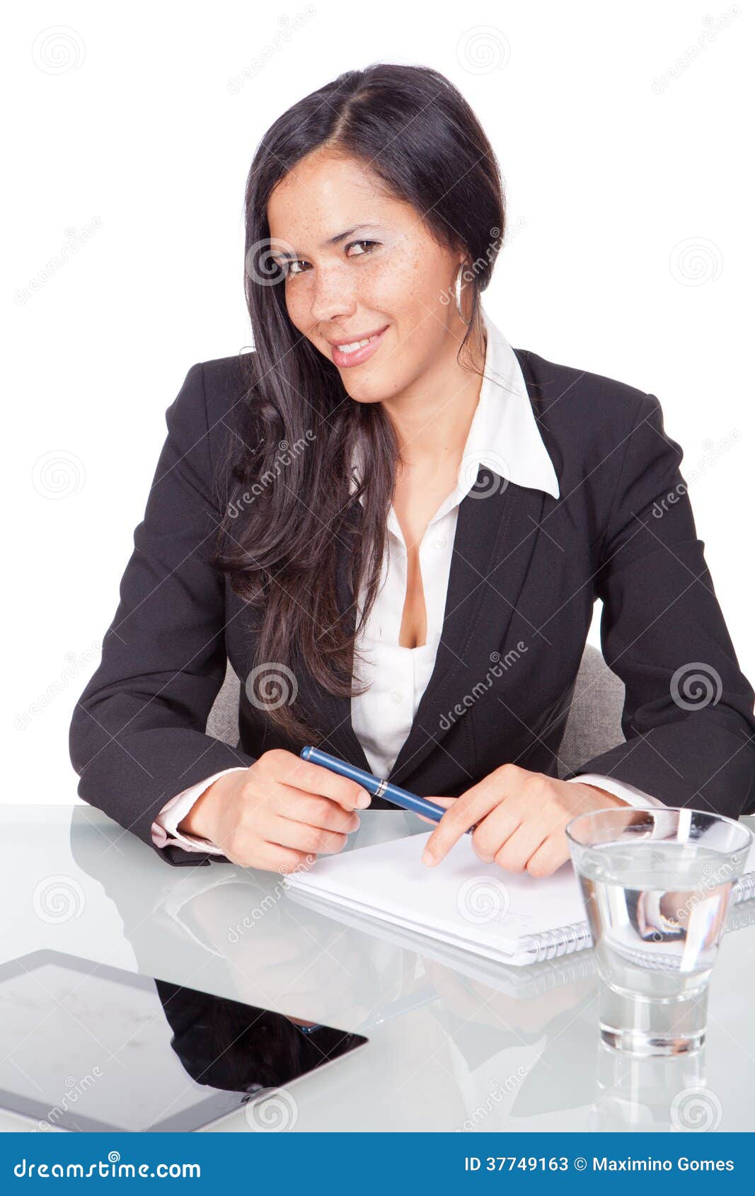 Administrative young woman stock image. Image of face - 37749163
