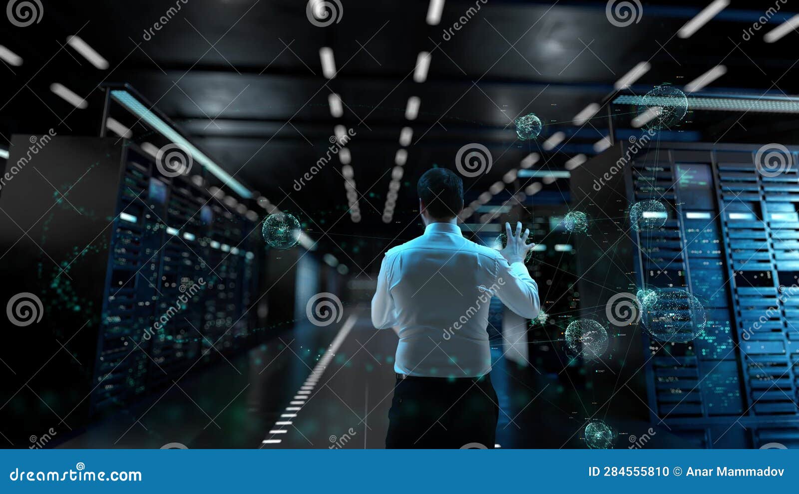 Digital Transformation. it Administrator Activating Modern Data Center ...