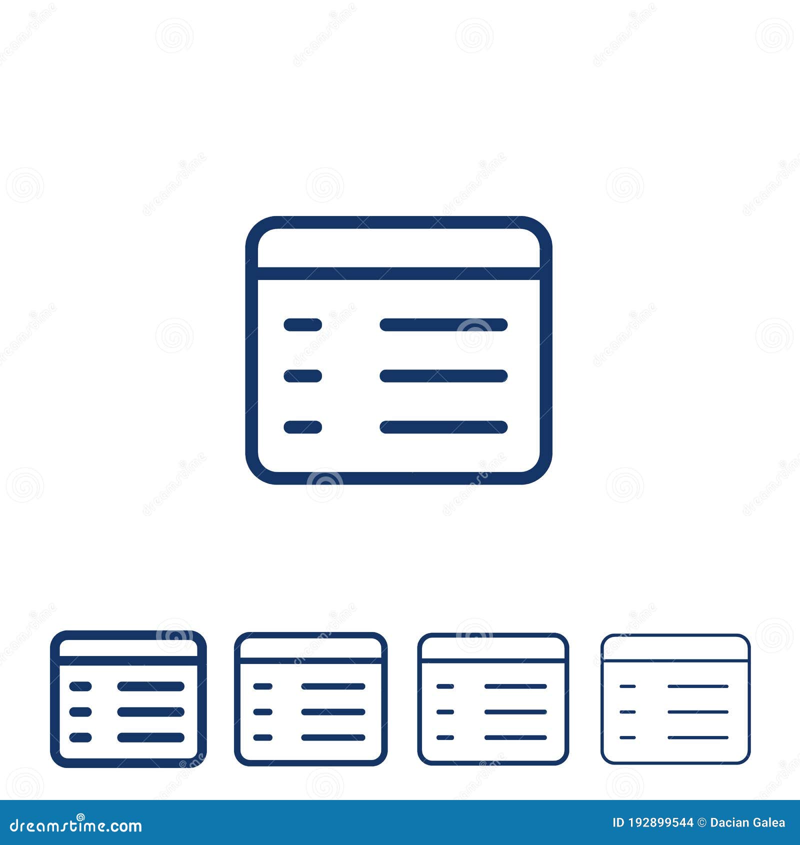 Administrator Dashboard, Admin Panel Line Icon. Stock Vector ...