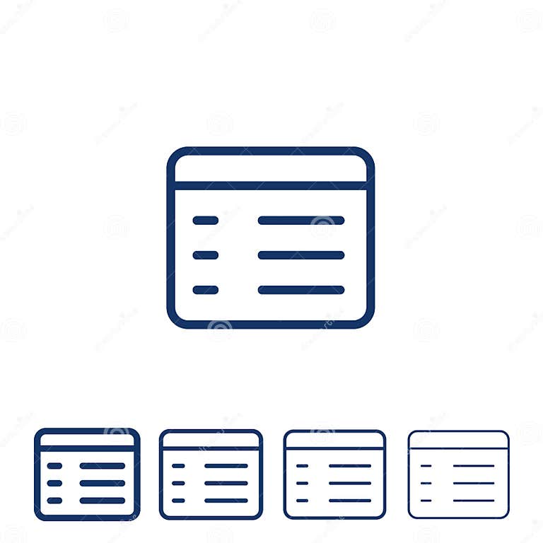 Administrator Dashboard, Admin Panel Line Icon. Stock Vector ...