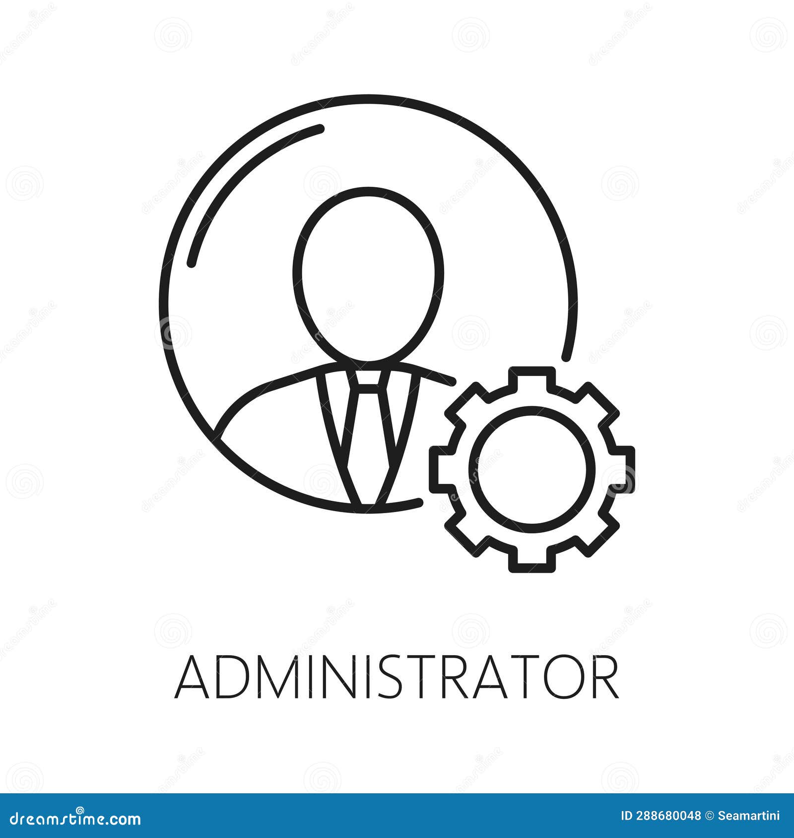 Administrator Icon, CMS Content Management System Stock Illustration ...