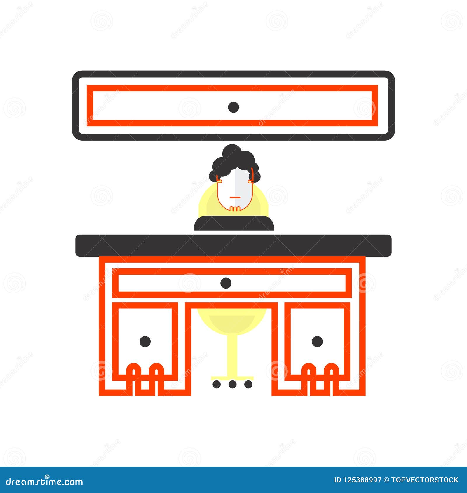 Administrator Icon Vector Sign and Symbol Isolated on White Back Stock ...