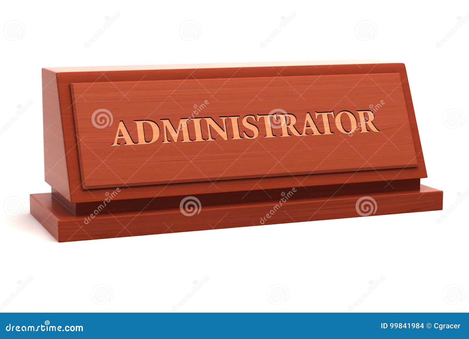Administrator job title stock illustration. Illustration of governor ...