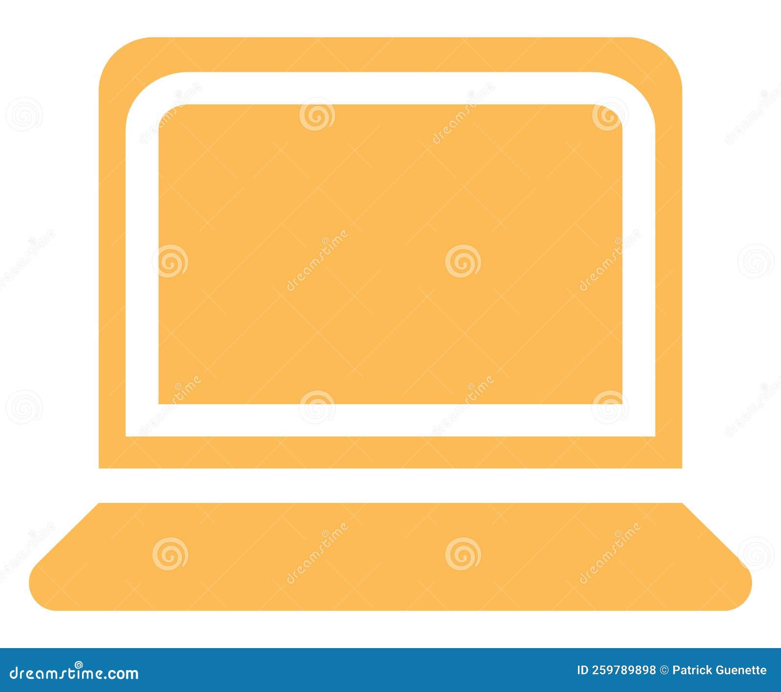 Administrator laptop, icon stock vector. Illustration of support ...