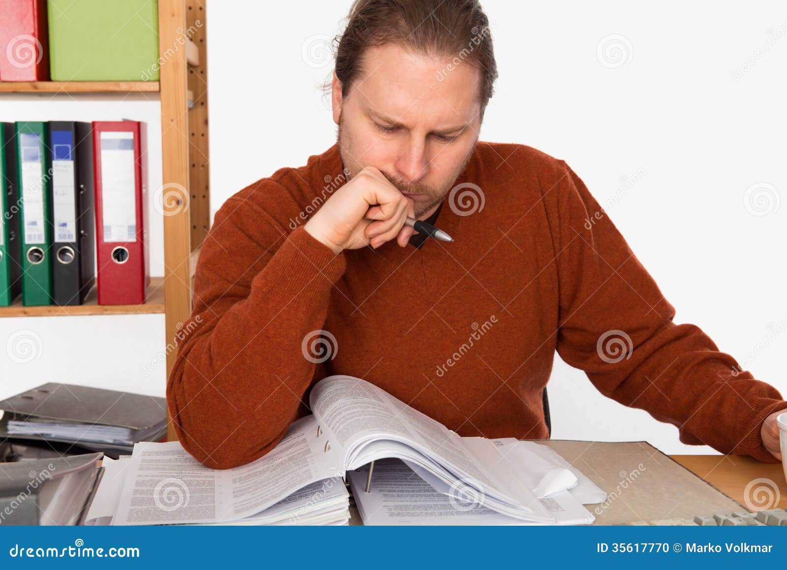 Administrator stock photo. Image of listening, businessman - 35617770