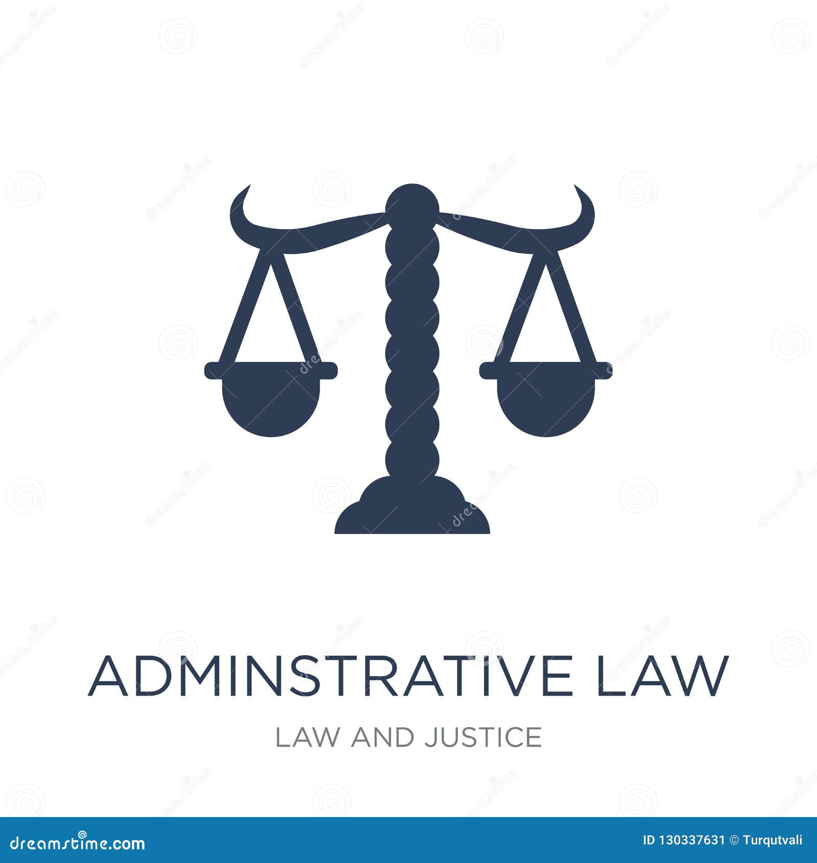 Adminstrative Law Icon. Trendy Flat Vector Adminstrative Law Icon On ...