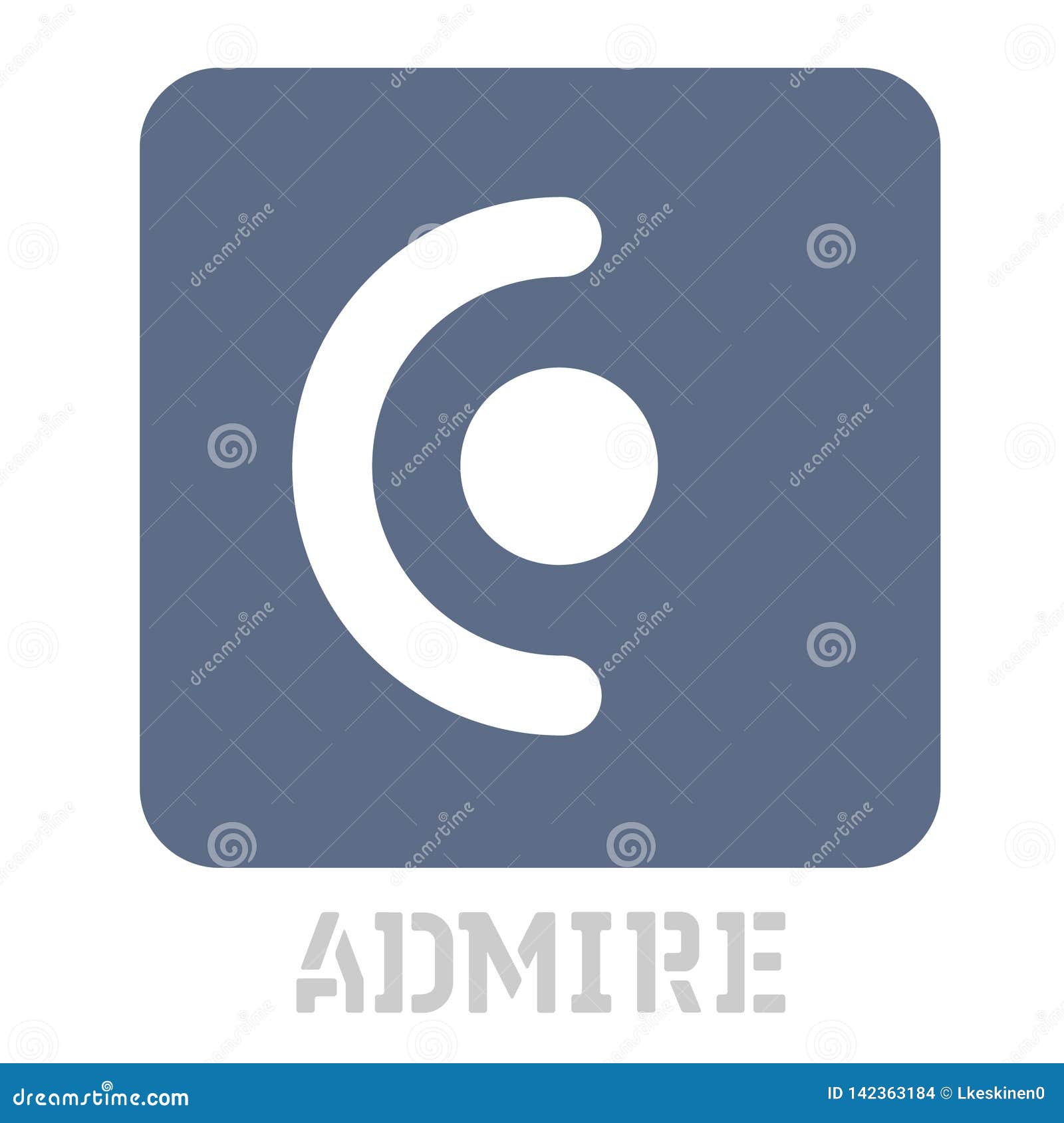 Admire Concept Icon on White Stock Vector - Illustration of system ...