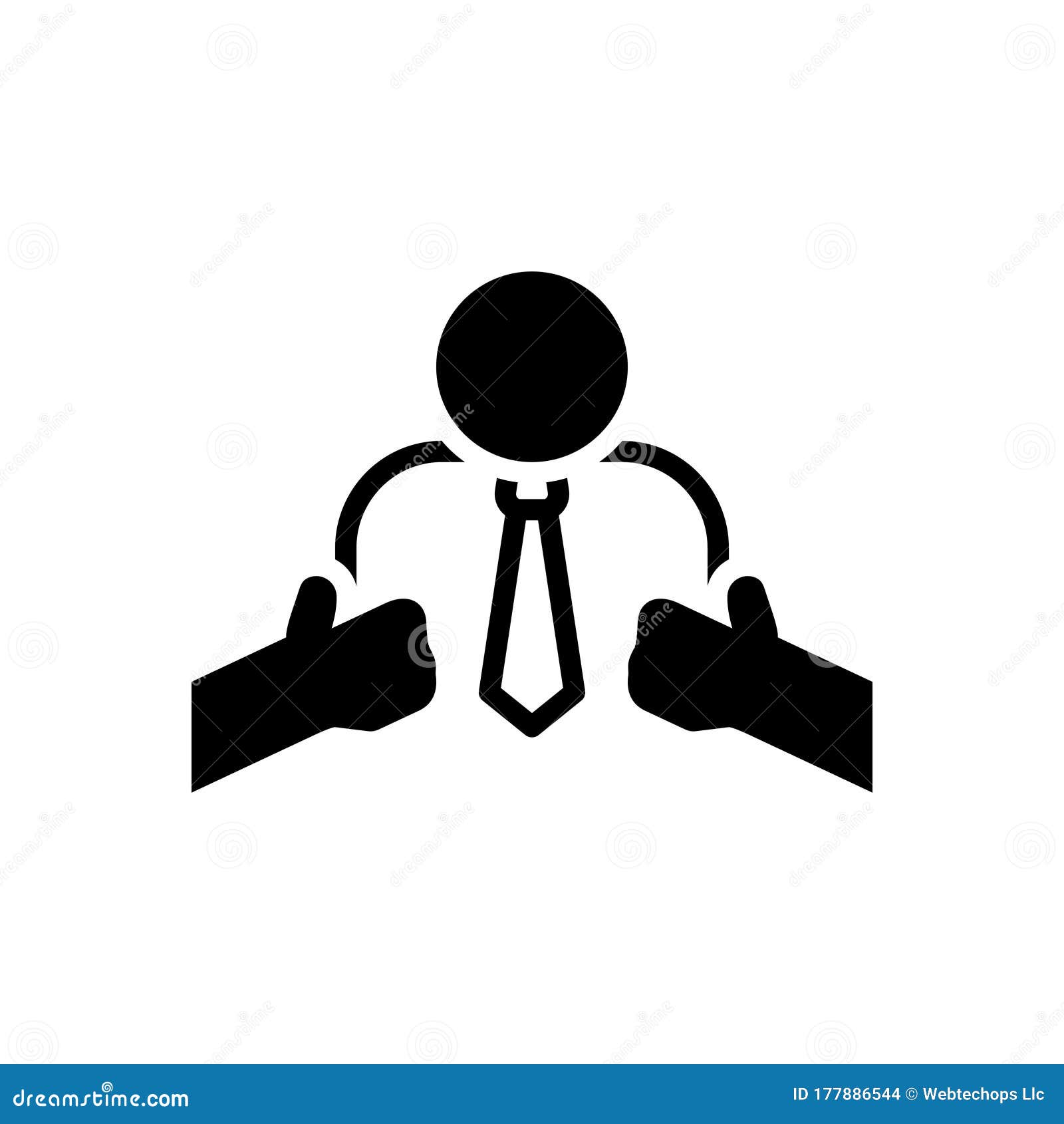 Black Solid Icon for Admire, Applaud and Appreciate Stock Vector ...