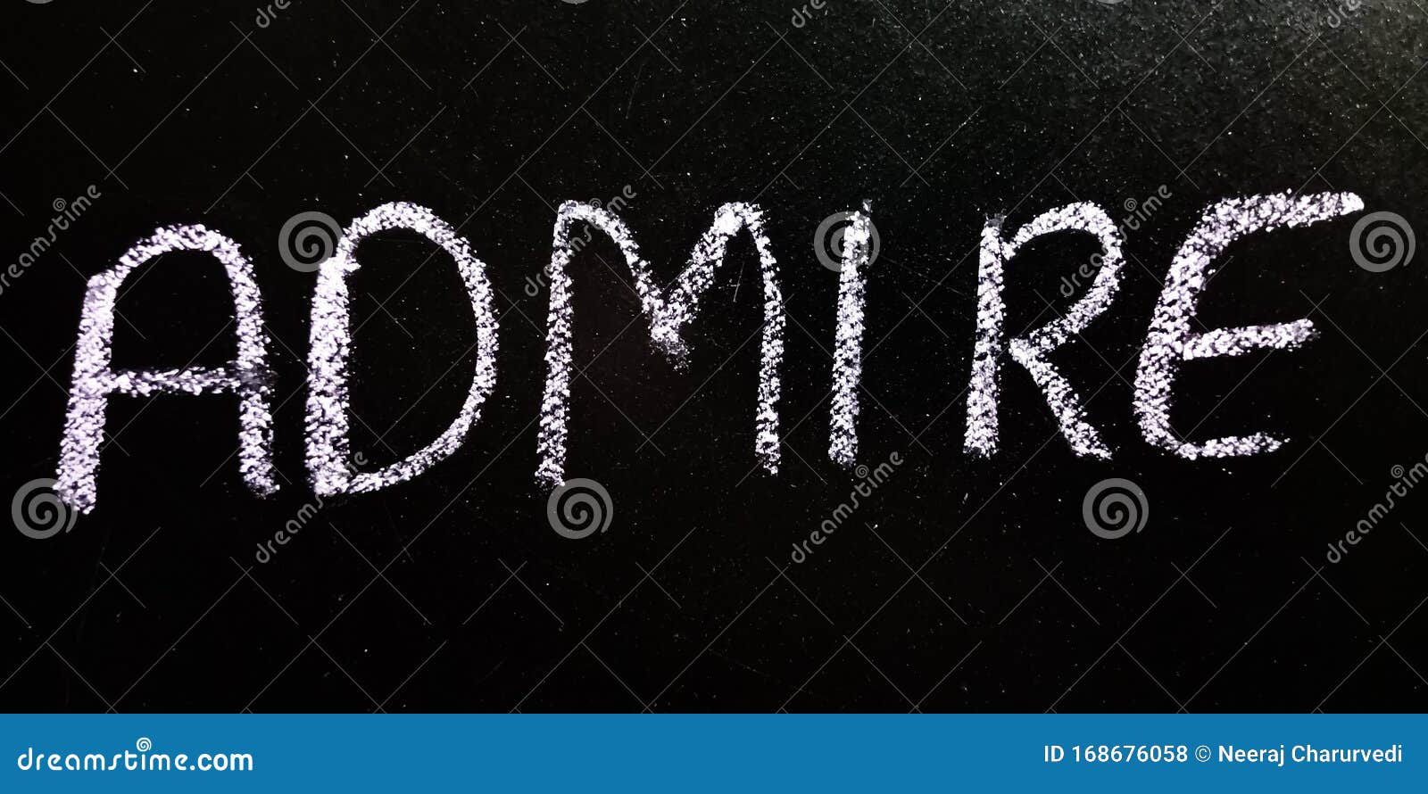 Admire Words Displaying on Chalkboard Concept Stock Photo - Image of ...