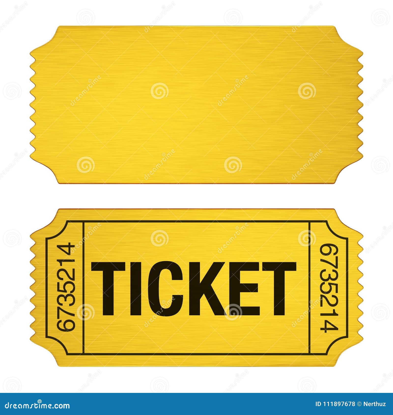 Yellow Raffle Ticket Clip Art