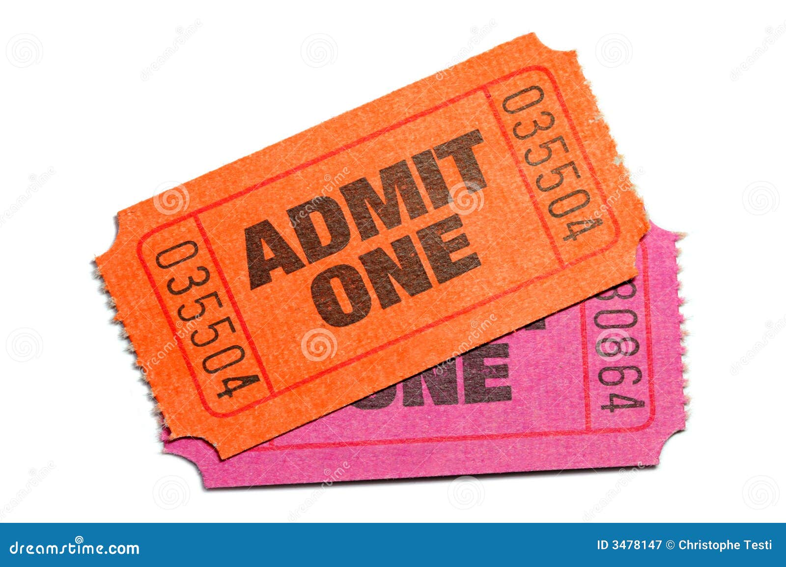 Admit One Cinema Ticket Background With One Unique Blue Ticket Royalty ...