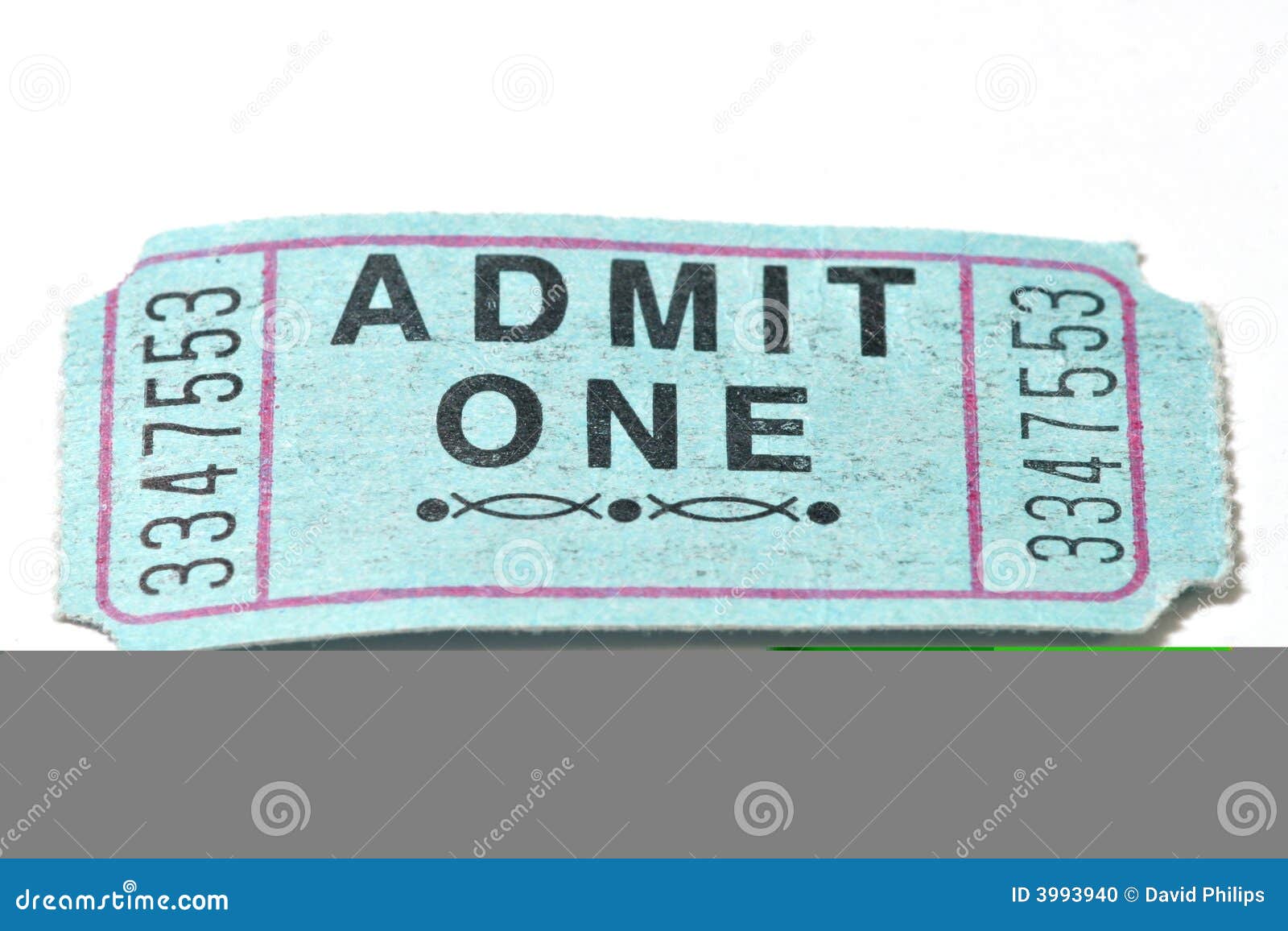 Admit One stock photo. Image of ticket, entrance, traditional - 3993940