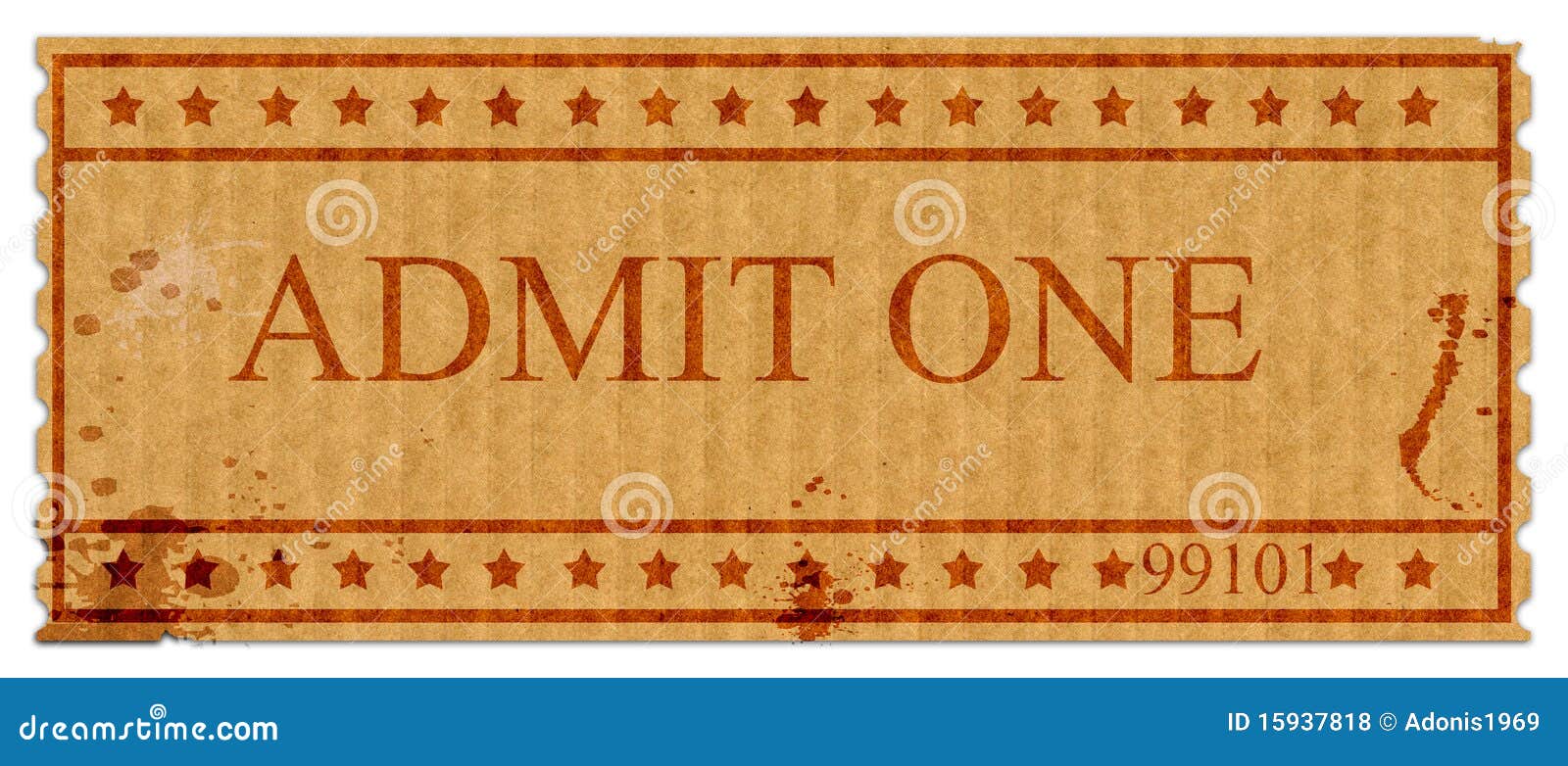Admit One Ticket Invitations