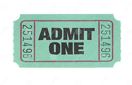 Admit One Ticket stock photo. Image of permission, concert - 51902822