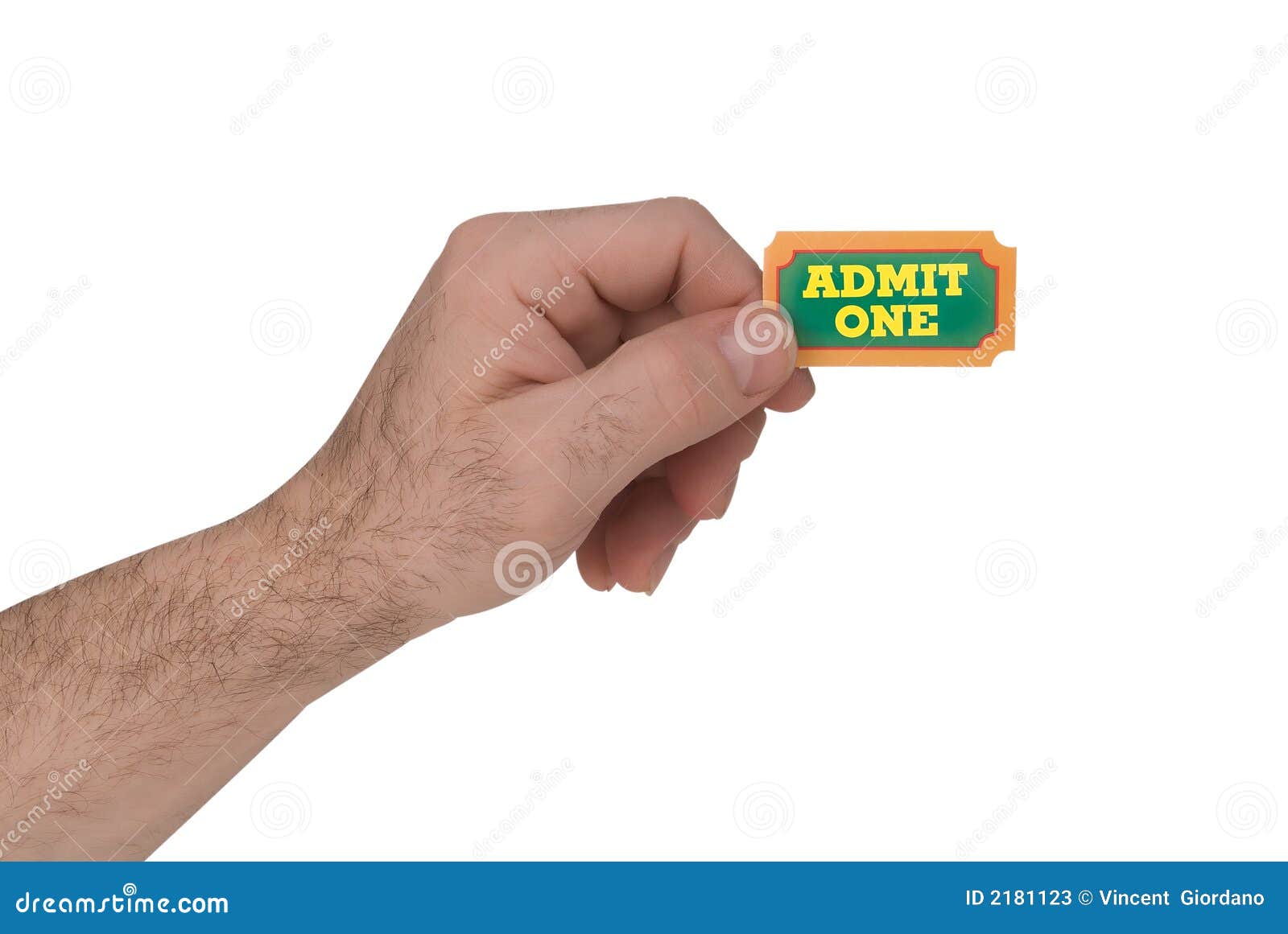 Admit one ticket in hand stock image. Image of fest, entertainment ...