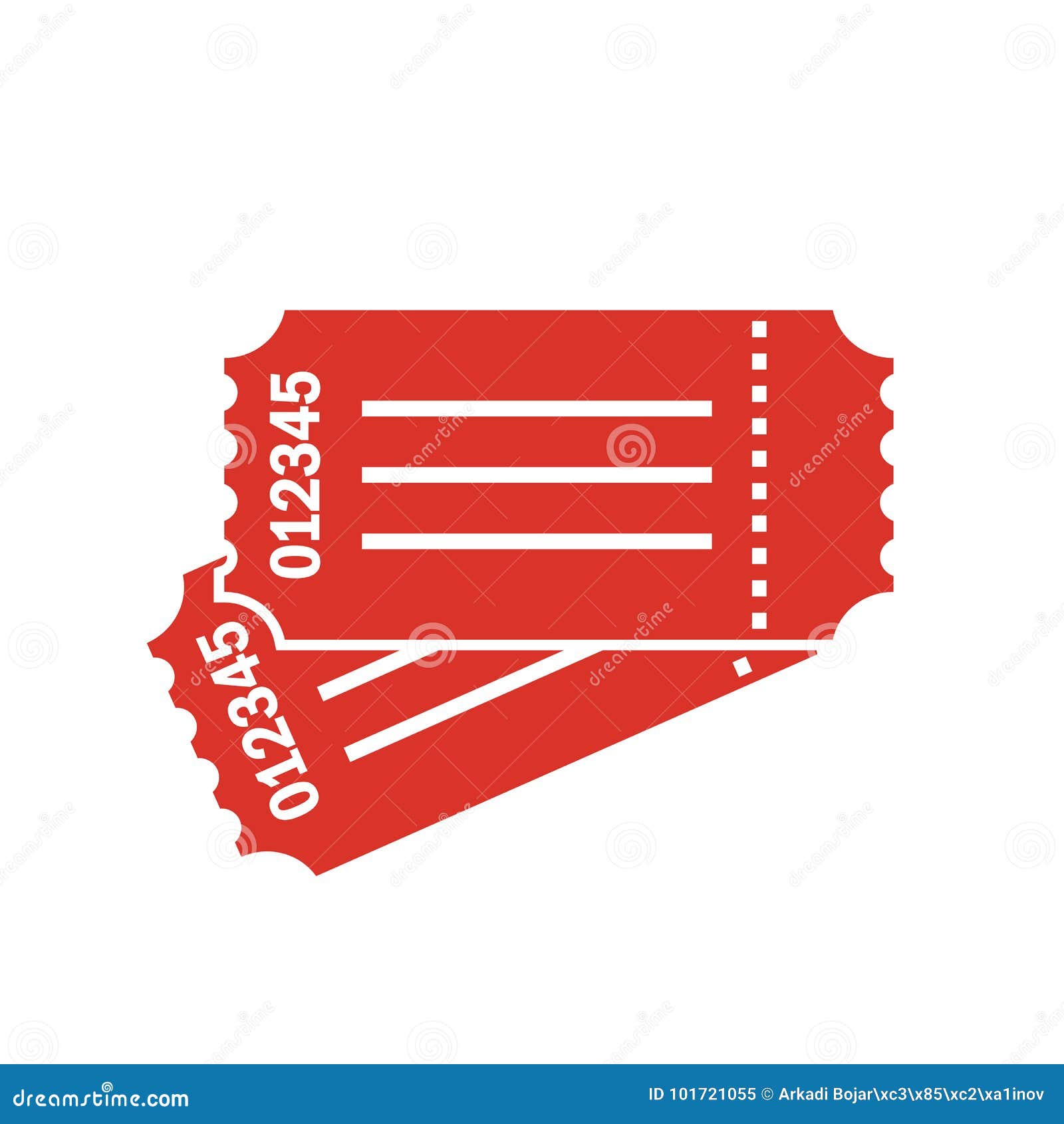 Admita El Icono Del Vector Del Paso Ilustración del Vector ...