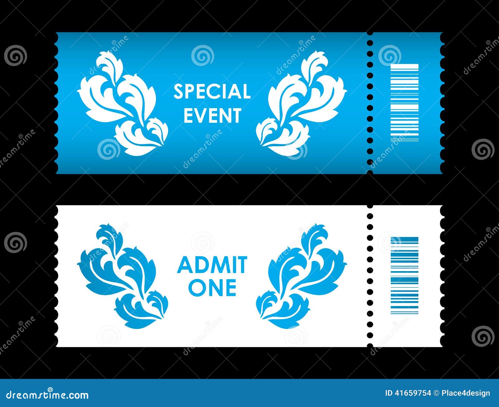 Admita un boleto stock de ilustración. Ilustración de icono - 41659754