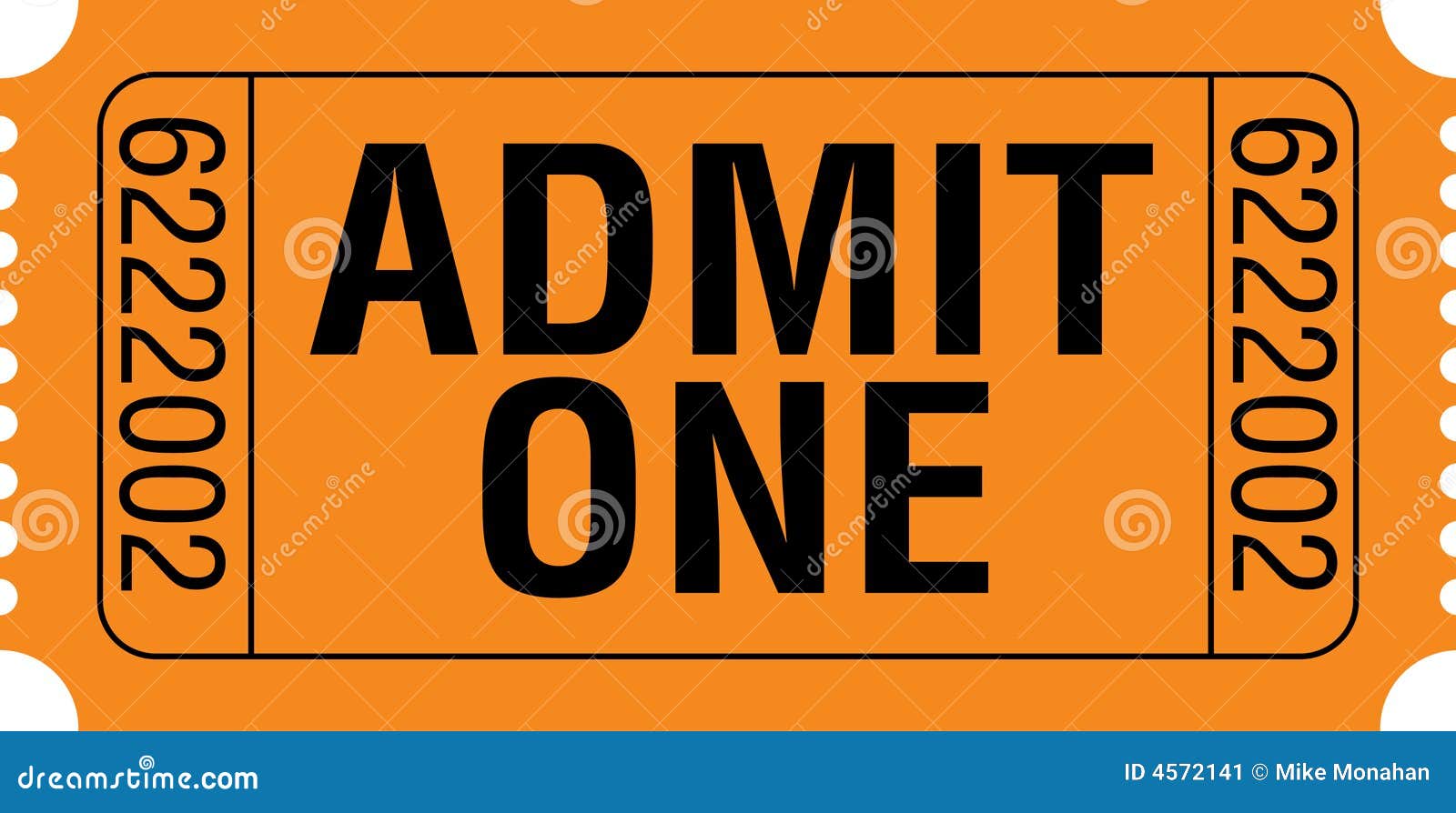Admita un boleto ilustración del vector. Ilustración de fondo - 4572141