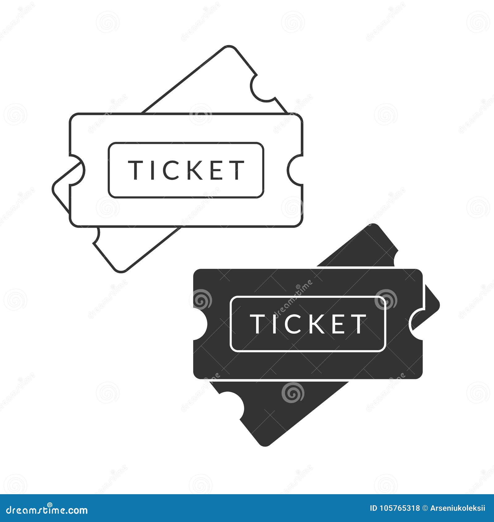 Admita Un Ejemplo De Los Iconos Ilustración del Vector - Ilustración de ...