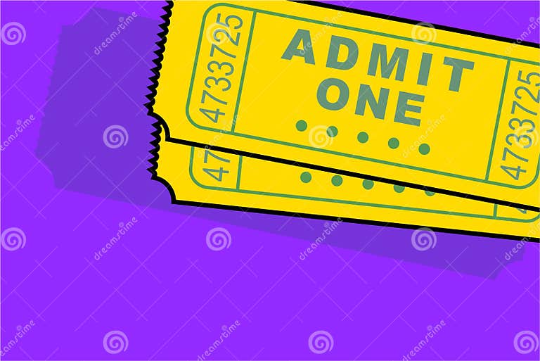 Admittance tickets stock illustration. Illustration of recreation - 287026