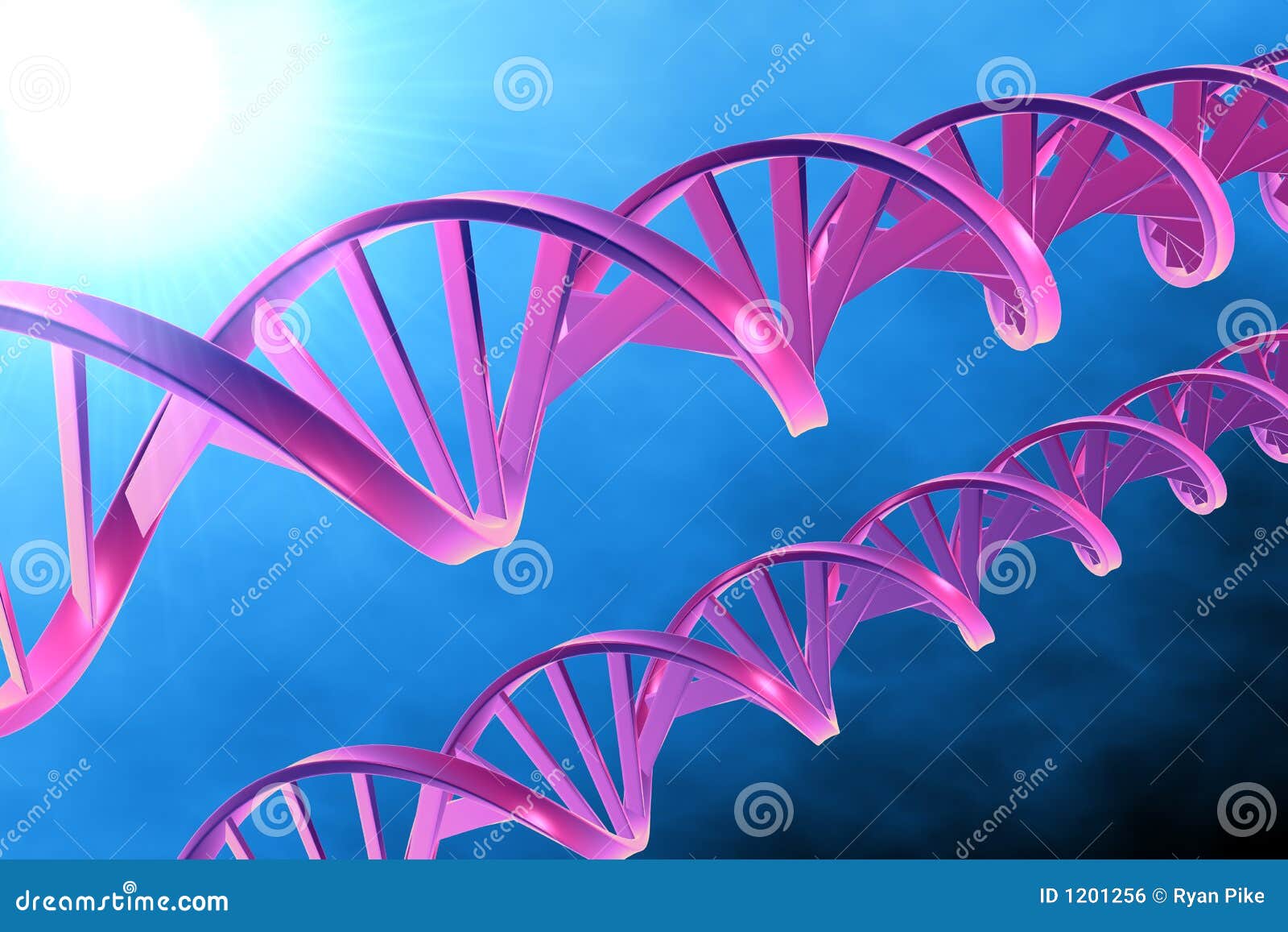 ADN 3D illustration stock. Illustration of lumineux, organismes - 1201256