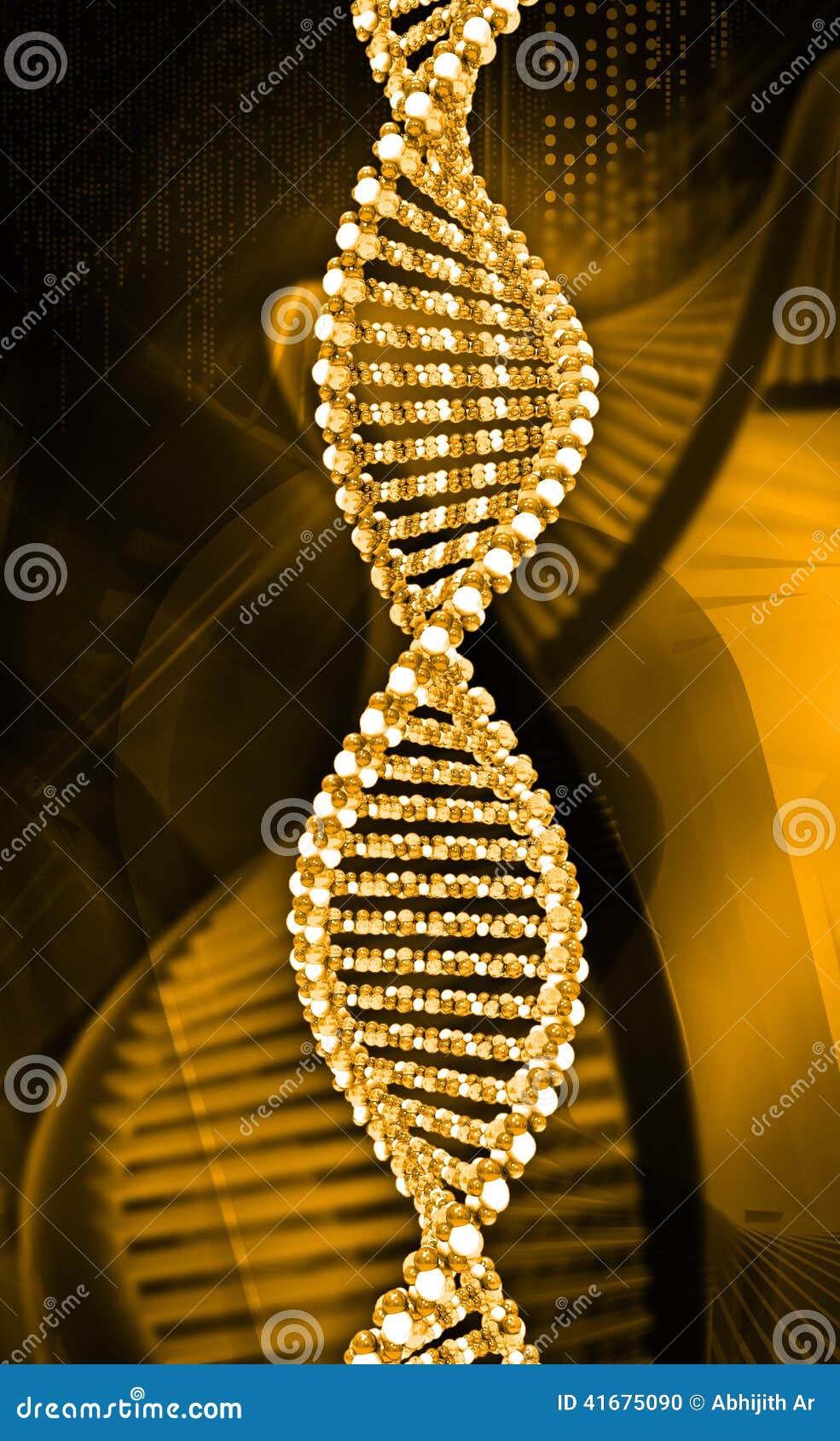 ADN photo stock. Image of illustration, molécule, était - 41675090