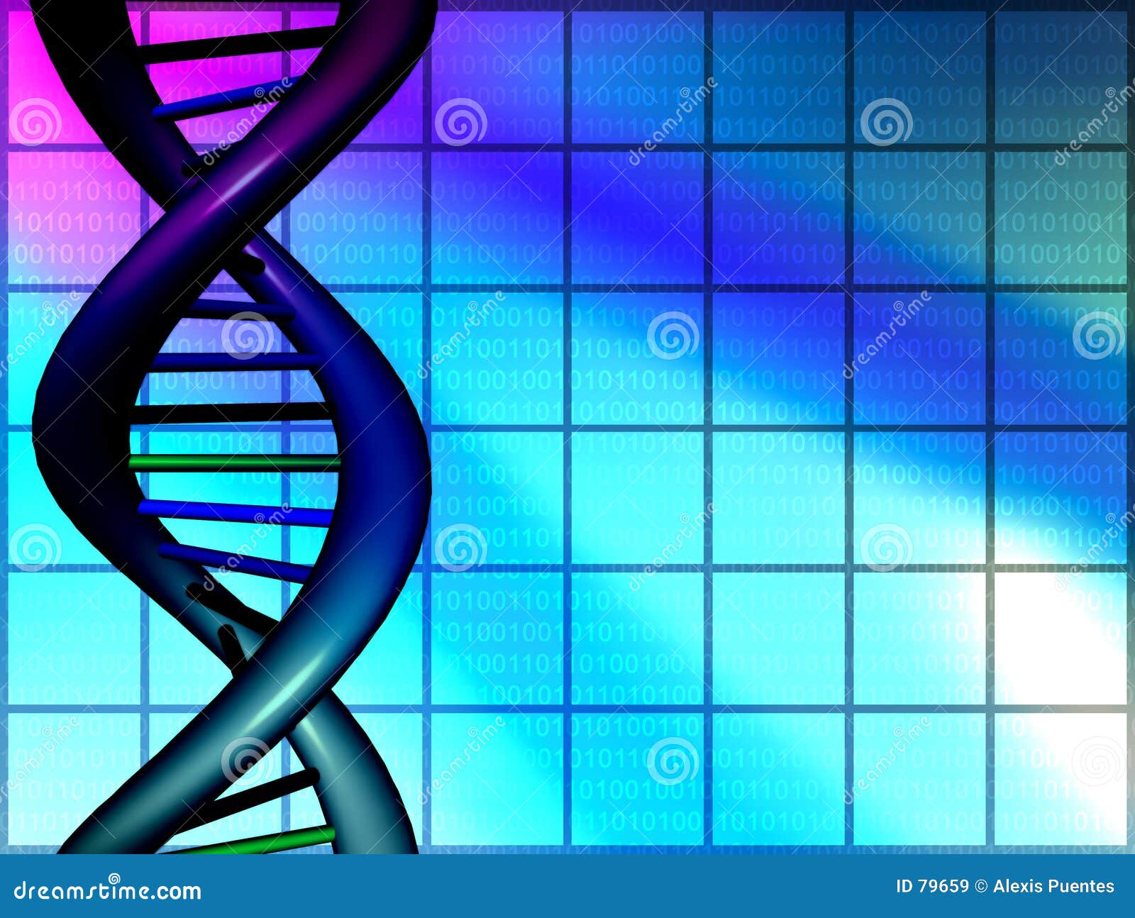 ADN illustration stock. Illustration du gène, molécules - 79659