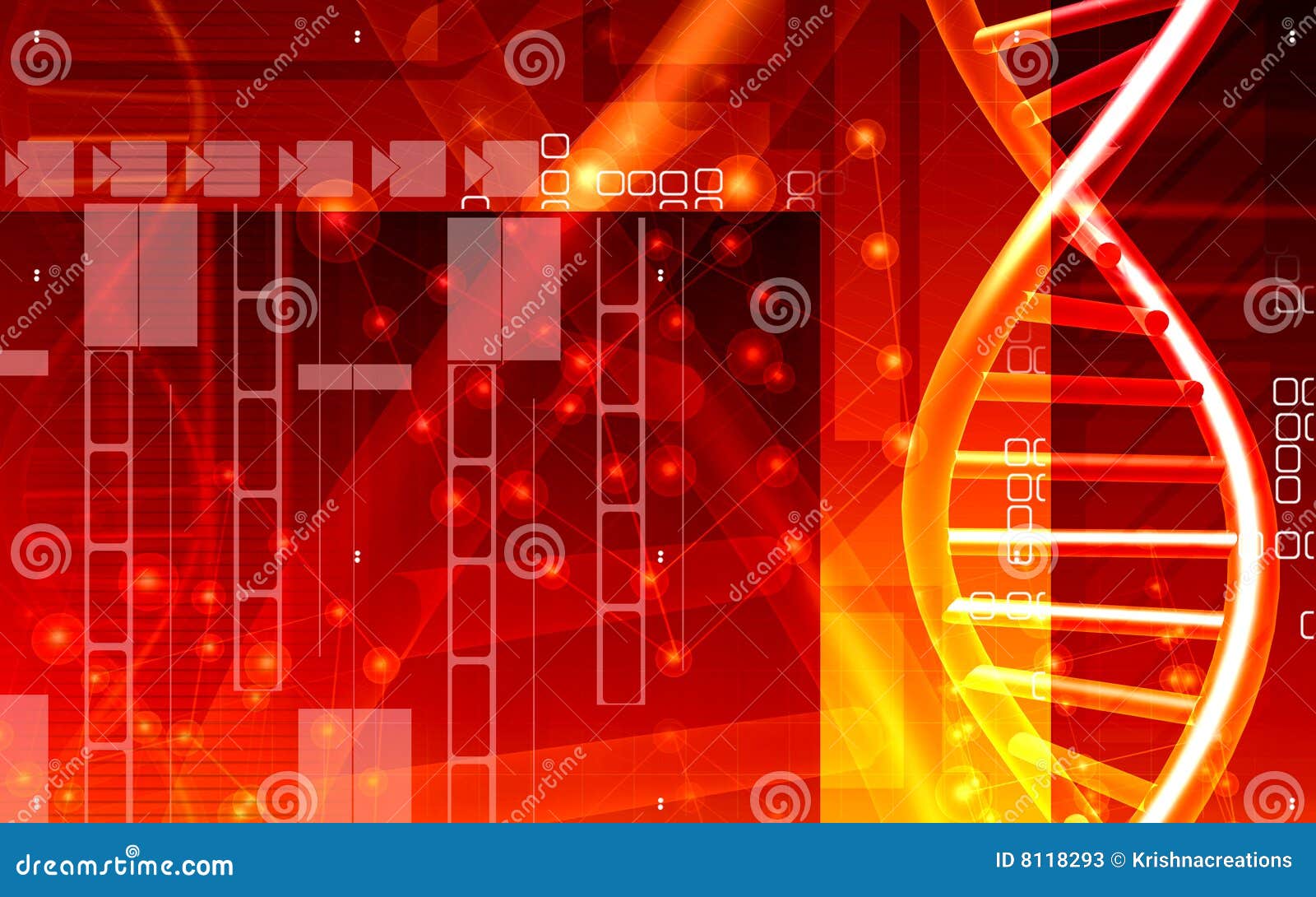 ADN illustration stock. Illustration du couleur, effets - 8118293