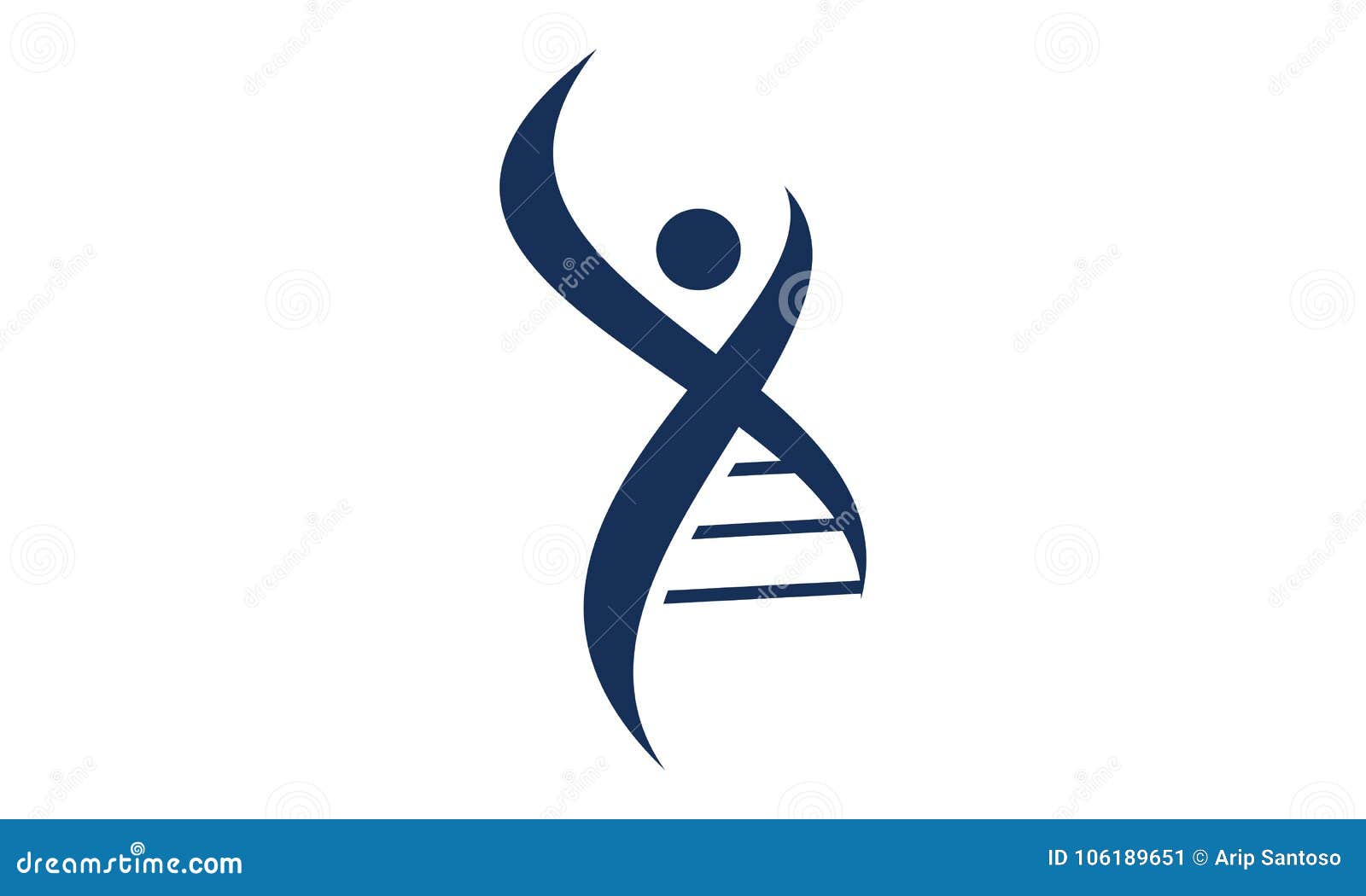 ADN Humano Logo Design Template Ilustração do Vetor - Ilustração de ...