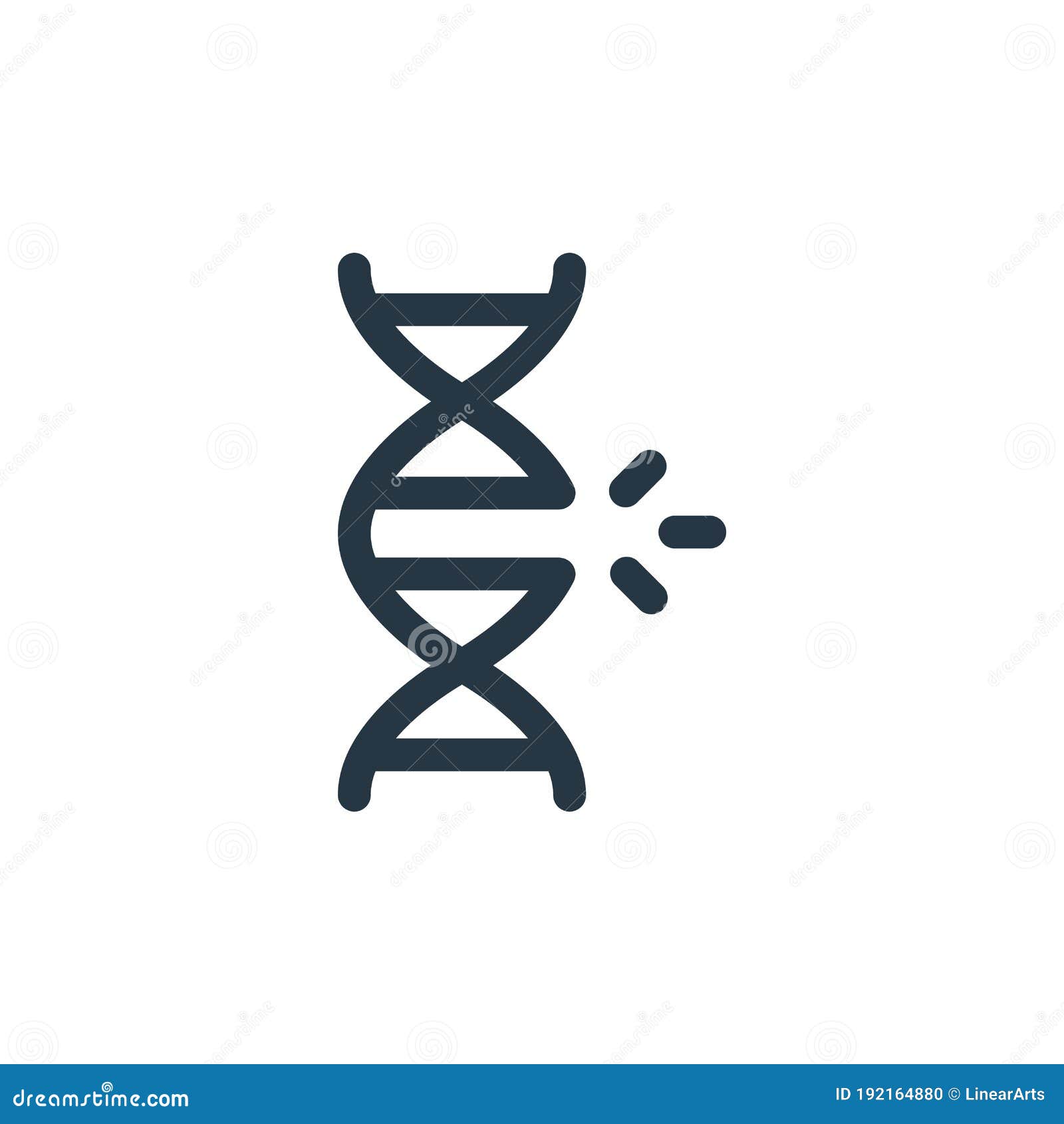 Adn Icon Vector from Nuclear Energy Concept. Thin Line Illustration of ...