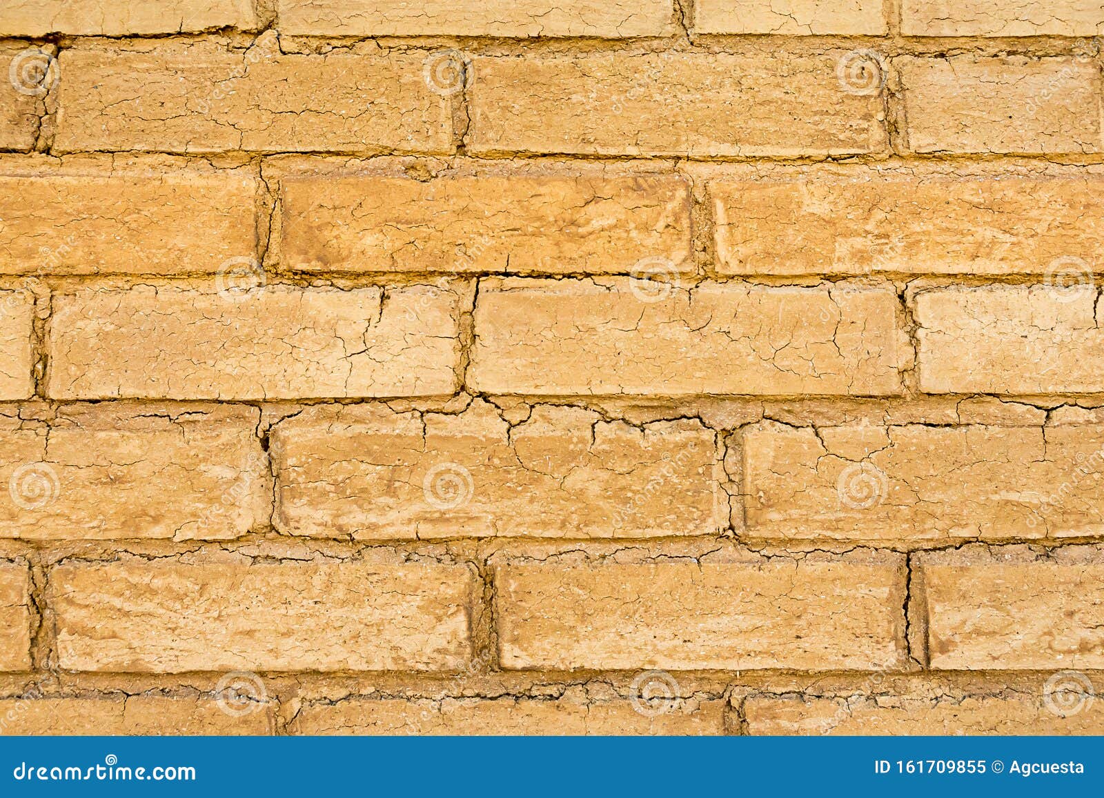 Adobe brick wall stock image. Image of earth, brown - 161709855