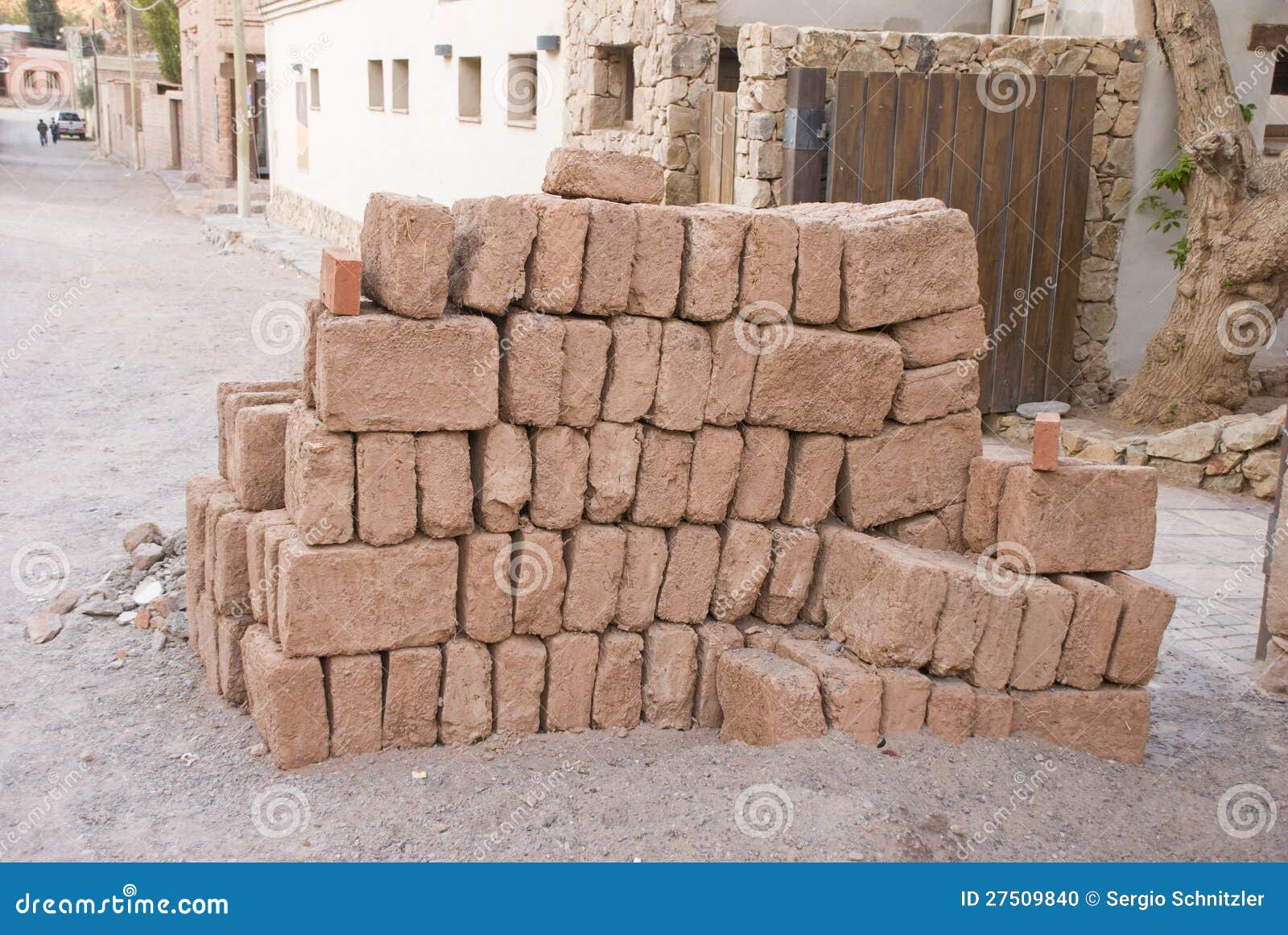 Adobe bricks stock photo. Image of ancient, adobe, pile - 27509840