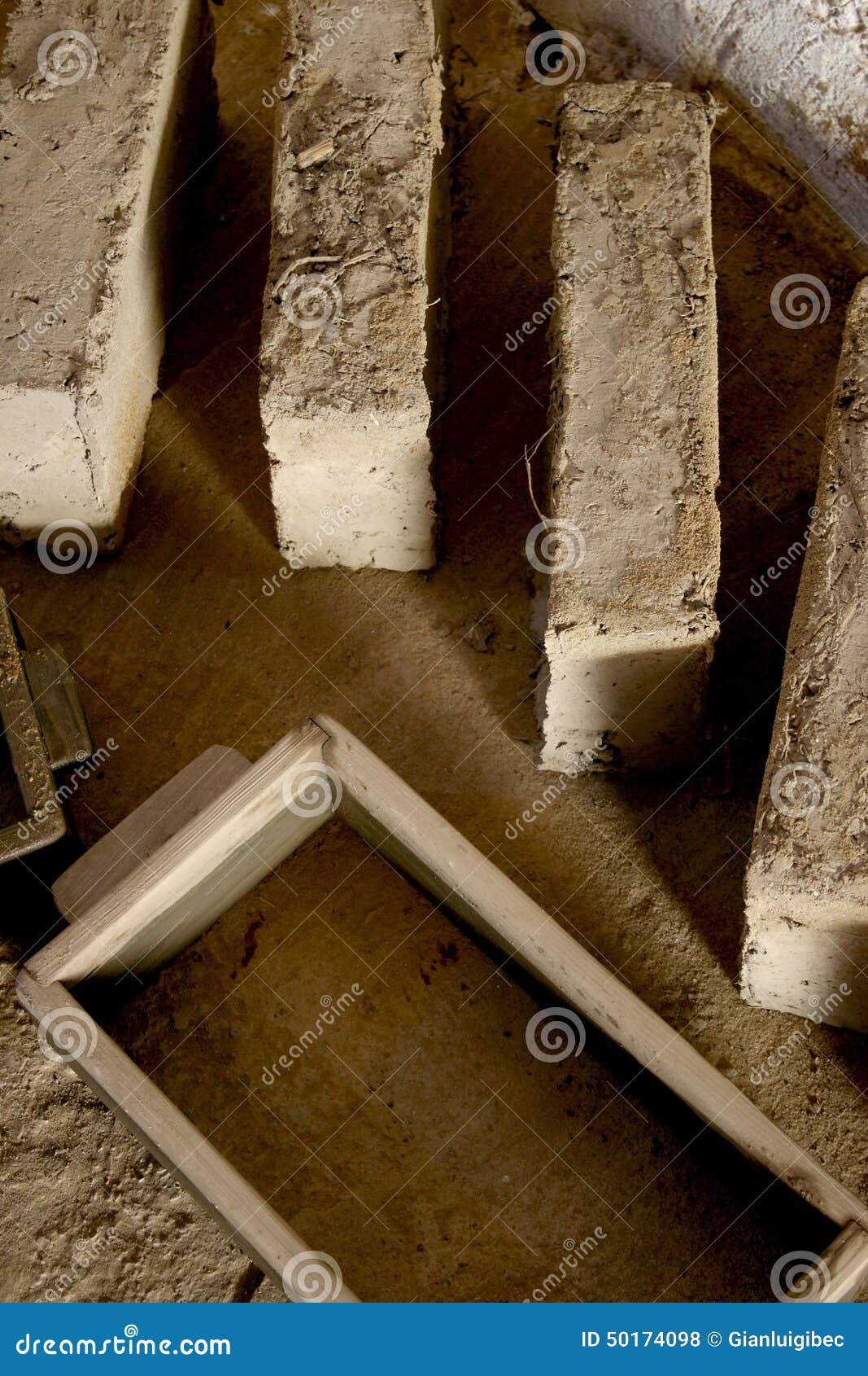 Adobe bricks stock photo. Image of production, clay, handmade - 50174098