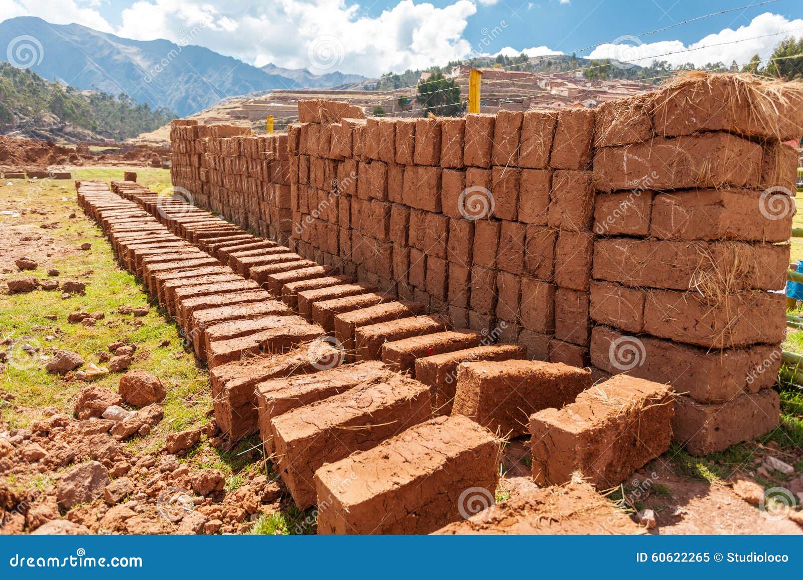 Adobe Bricks stock image. Image of architecture, brick - 60622265