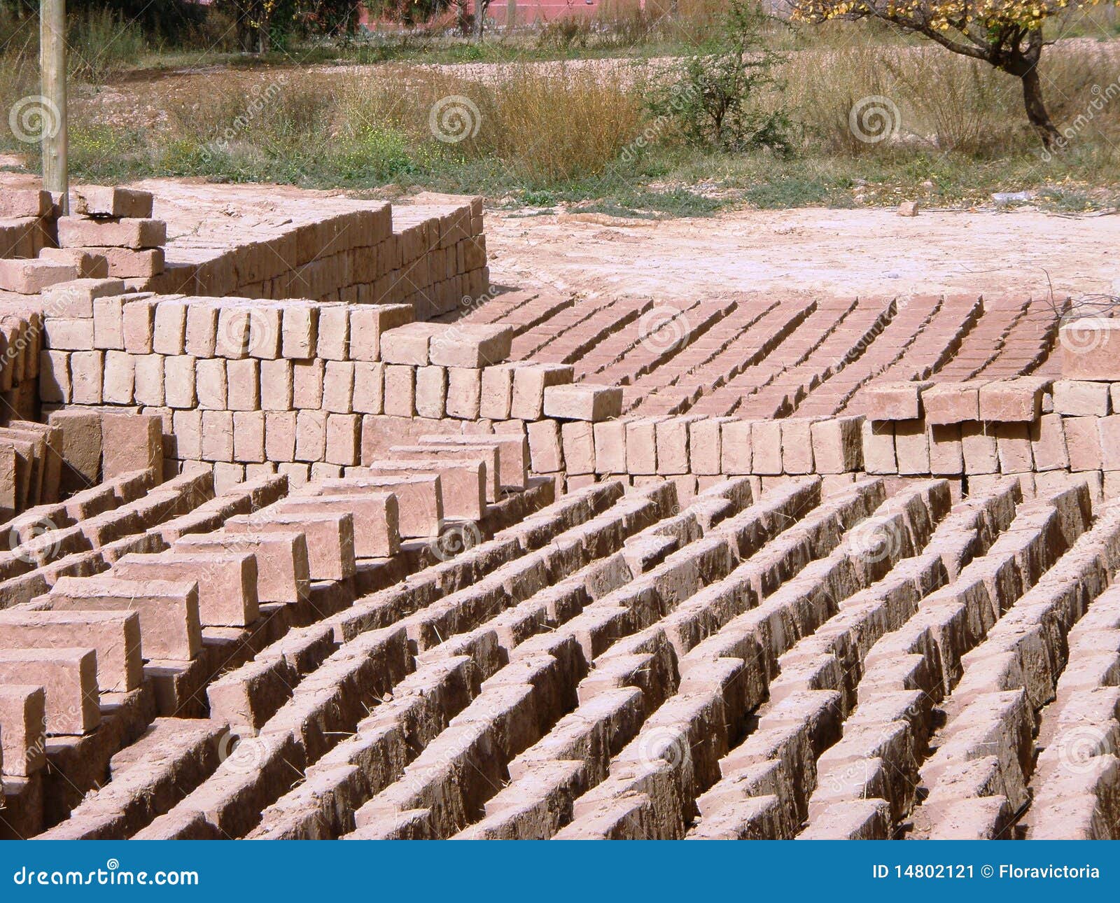 Adobe Bricks - Sustainable Building Materials 2 Stock Image - Image of ...