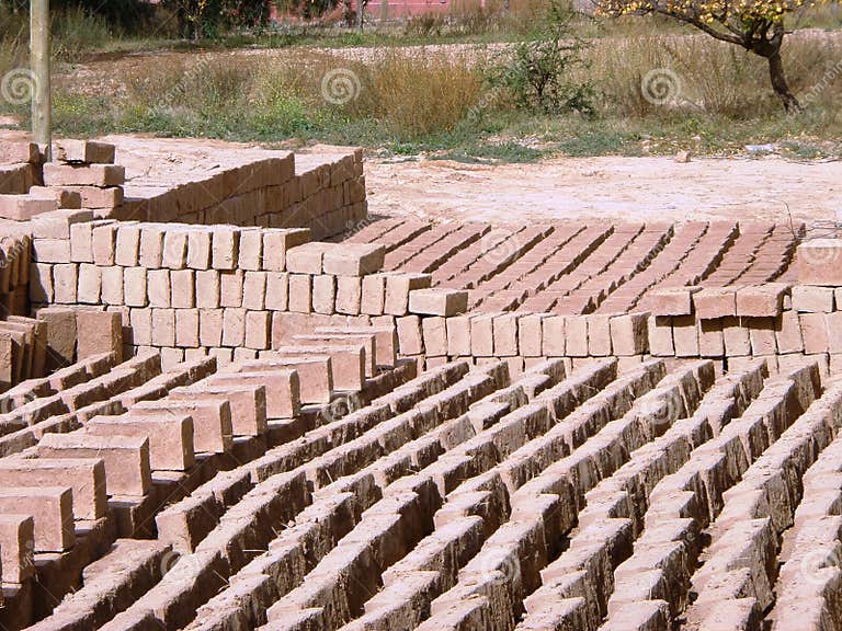 Adobe Bricks - Sustainable Building Materials 2 Stock Image - Image of ...