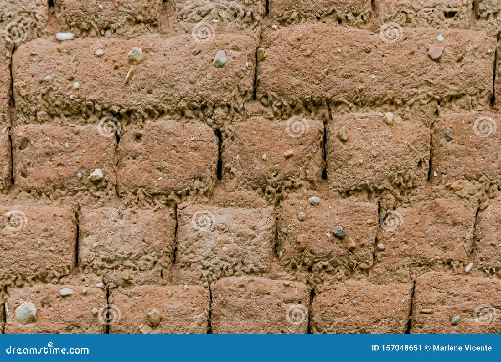 Adobe Bricks Wall Background. Background Stock Image - Image of texture ...