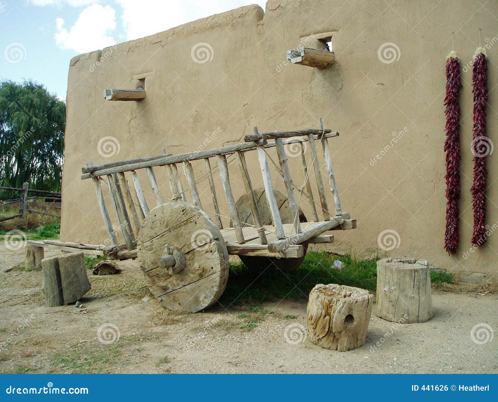 Adobe building in Taos, NM stock photo. Image of historic - 441626